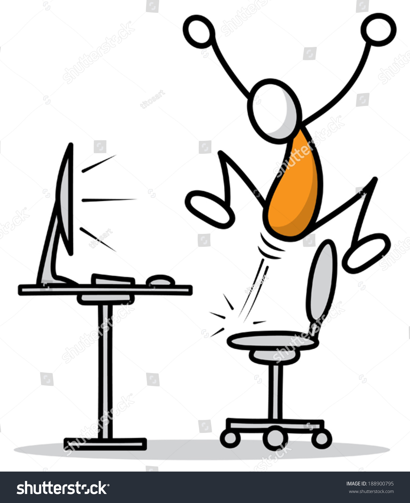 Hooray Vector Clip Art Without Gradient Stock Vector (Royalty Free ...