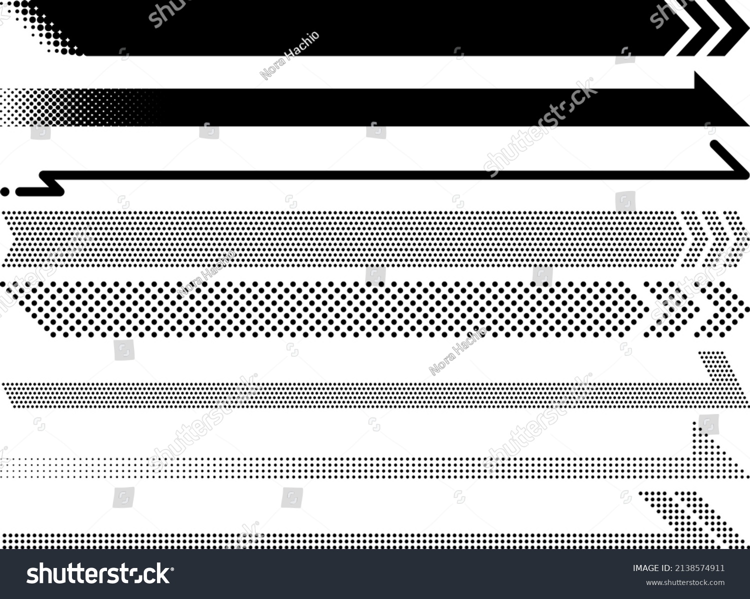 Horizontal Long Frame Set Right Pointing Stock Vector (Royalty Free ...