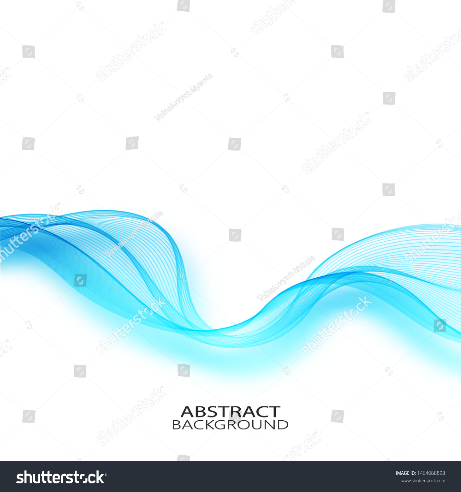 Horizontal Wavy Wave Shadow On White Stock Vector (Royalty Free ...