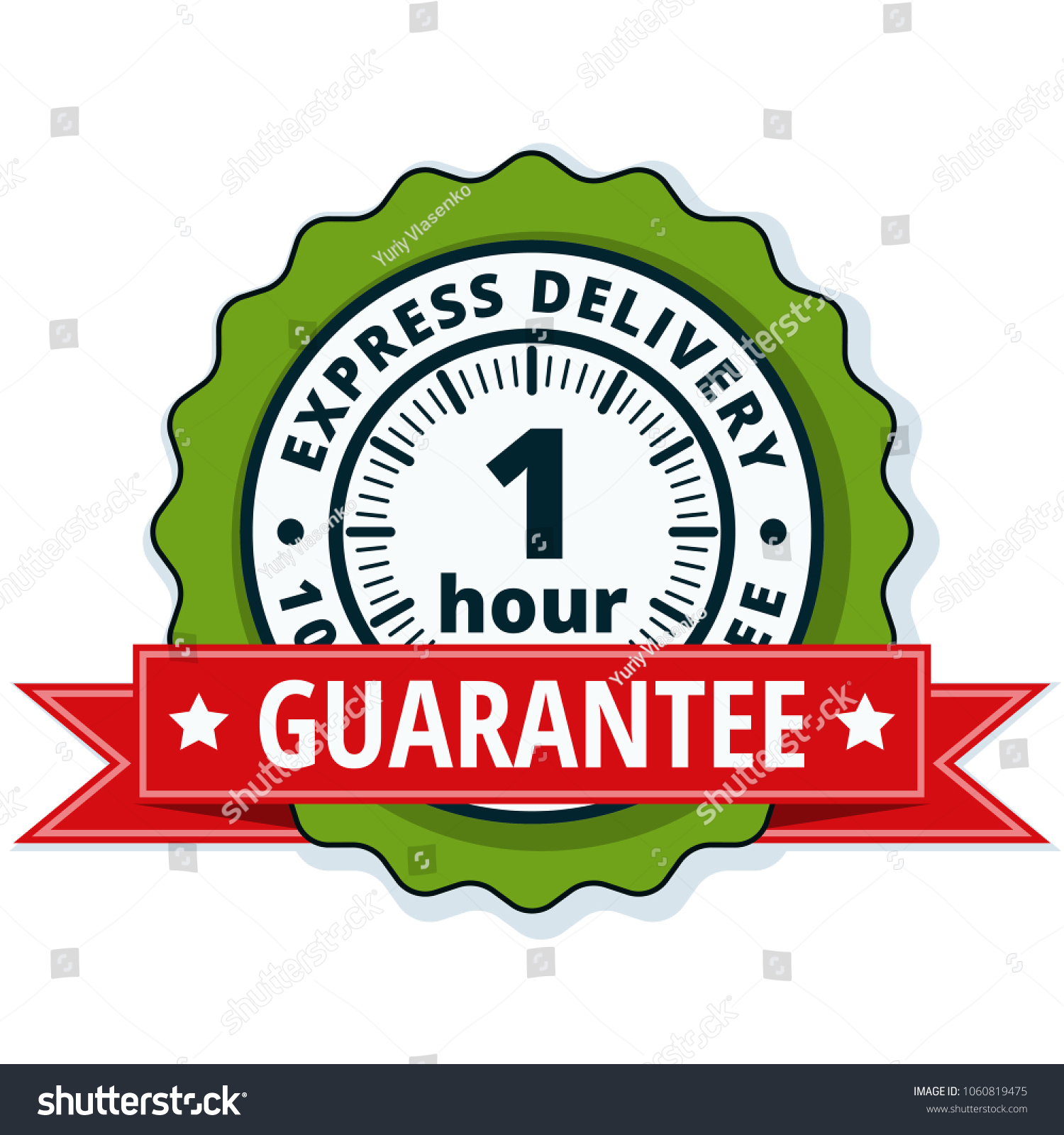 1 Hour Express Delivery Illustration Stock Vector (Royalty Free ...