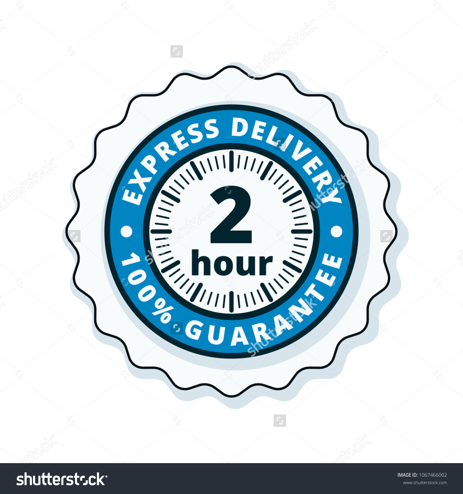 2 Hour Express Delivery Illustration Stock Vector (Royalty Free ...