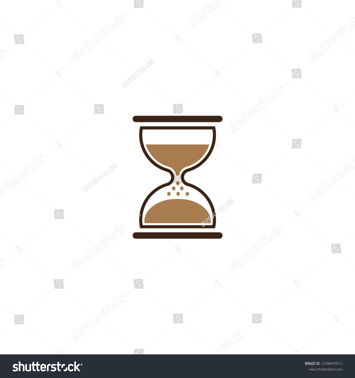 Hourglass Vector Illustration Stock Vector (Royalty Free) 1238447611