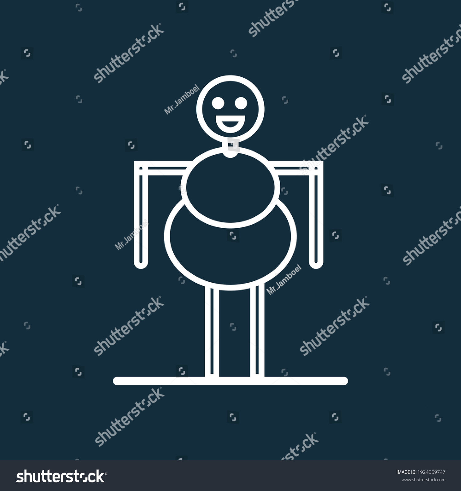 Human Pose Simple Character Illustration: เวกเตอร์สต็อก (ปลอดค่า ...