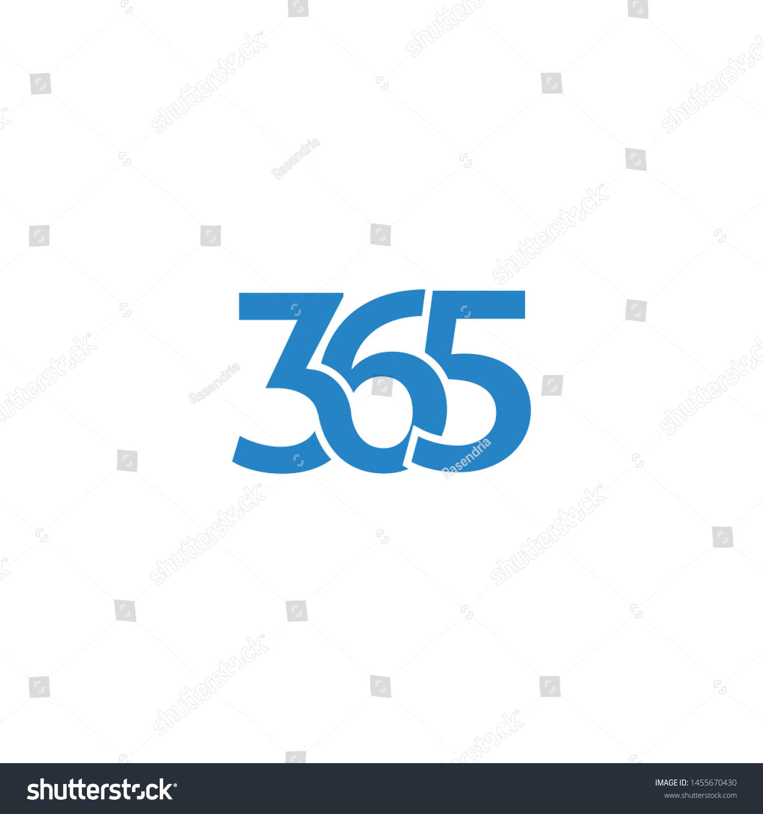 365 Icon Symbol Logo Vector Stock Vector (Royalty Free) 1455670430