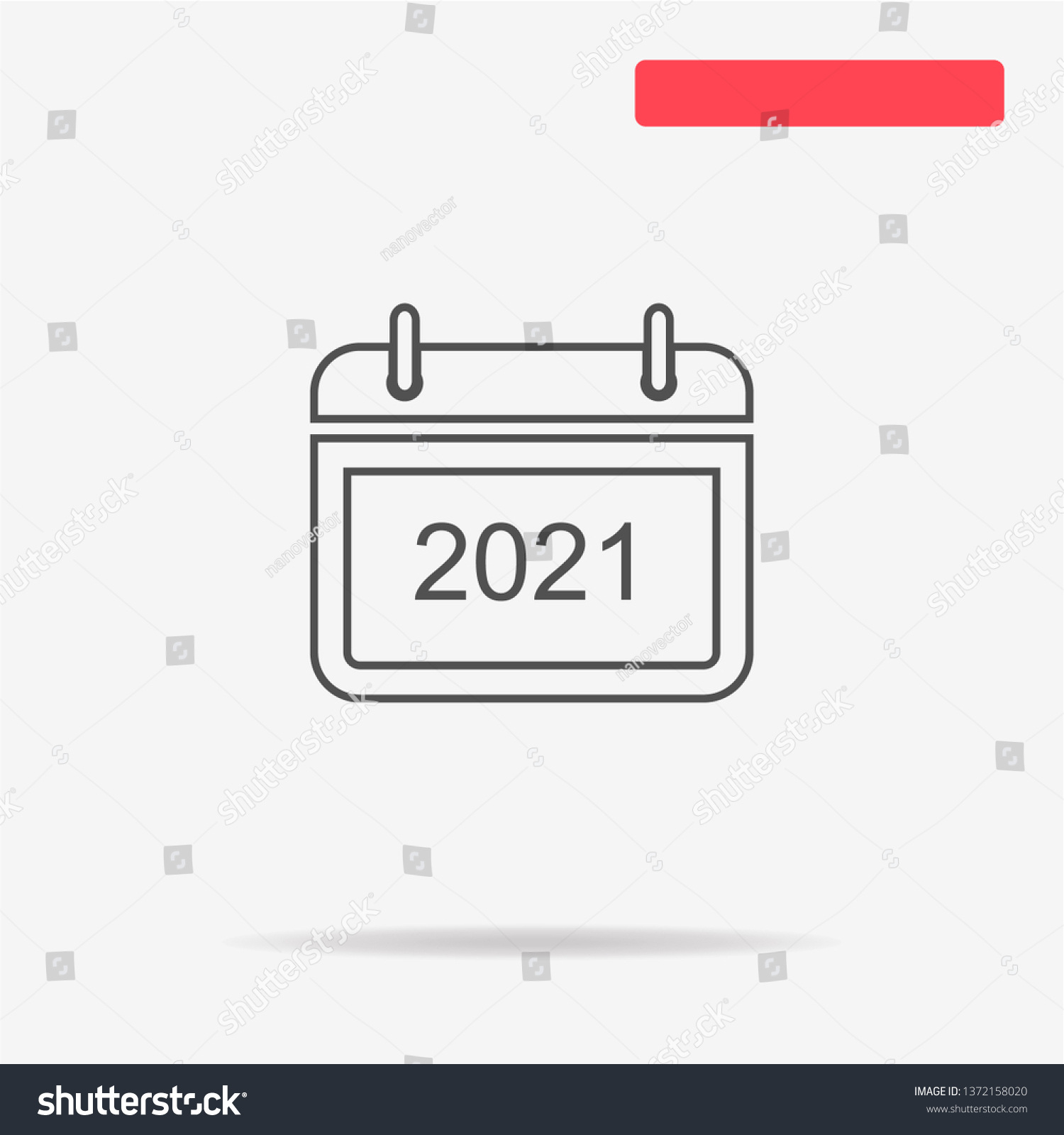 2021 Icon Vector Concept Illustration Design Stock Vector (Royalty Free ...