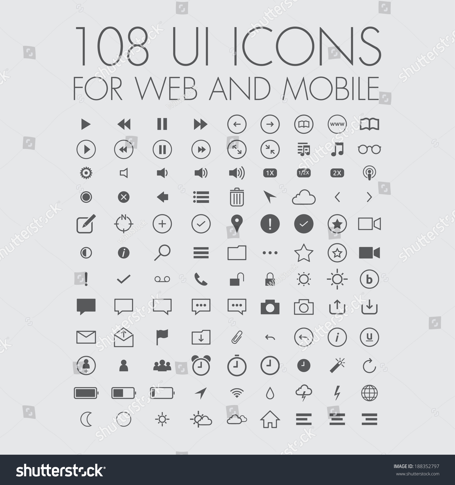 183,481 imágenes de Minimalist website icons - Imágenes, fotos y ...