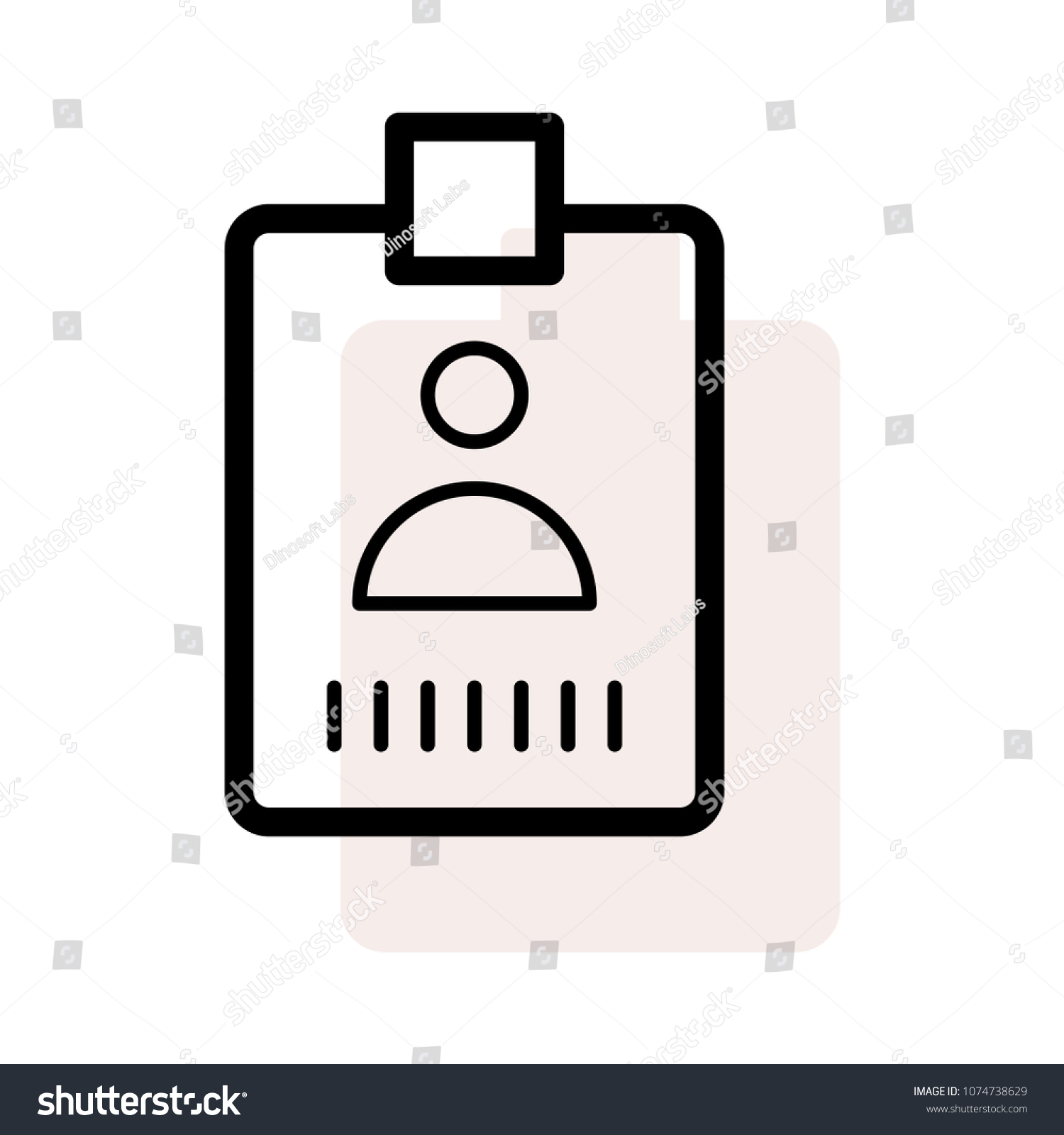 Id Card Profile Stock Vector (Royalty Free) 1074738629 | Shutterstock