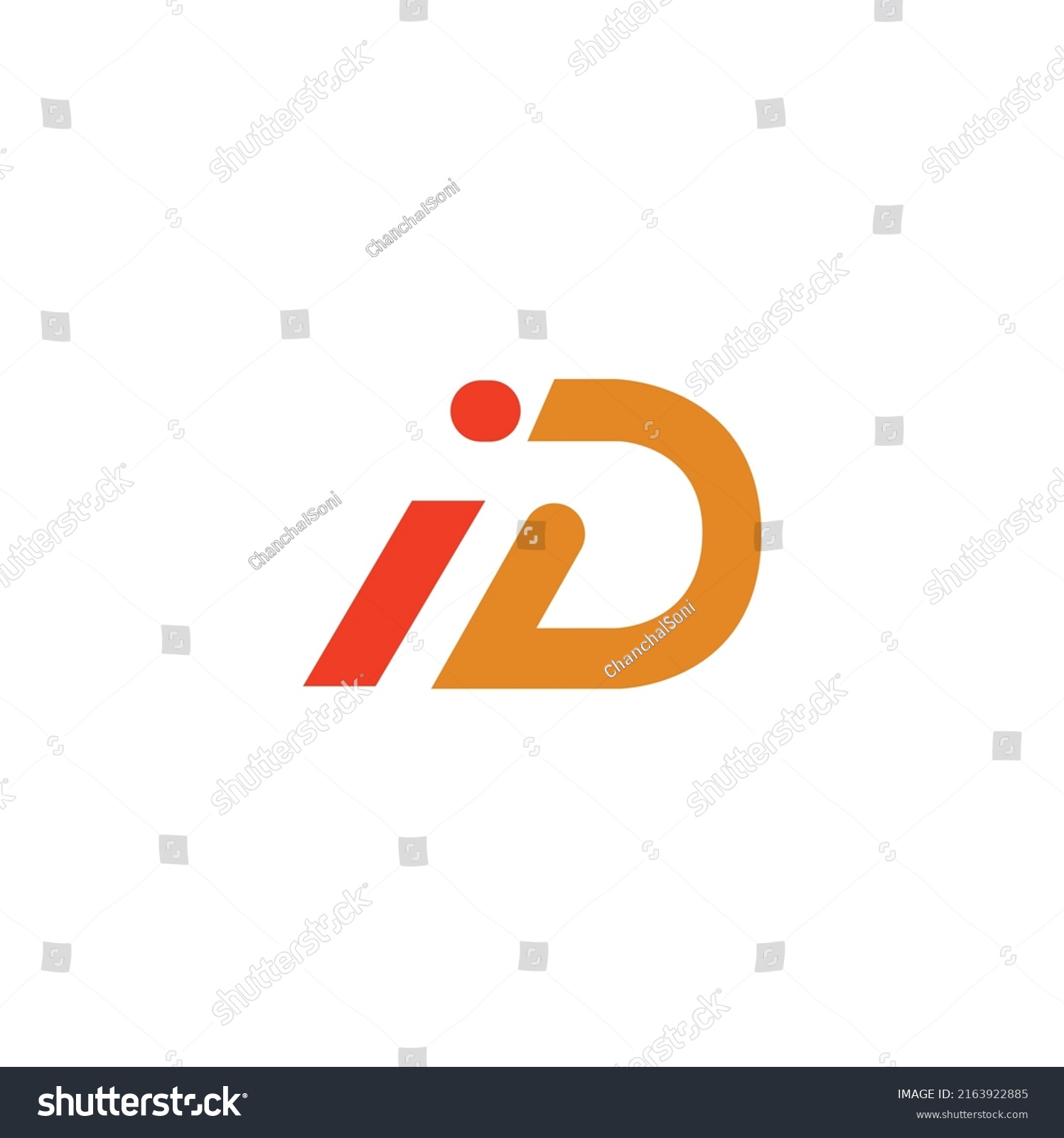 Id Letter Logo Design Vector Stock Vector (Royalty Free) 2163922885 ...