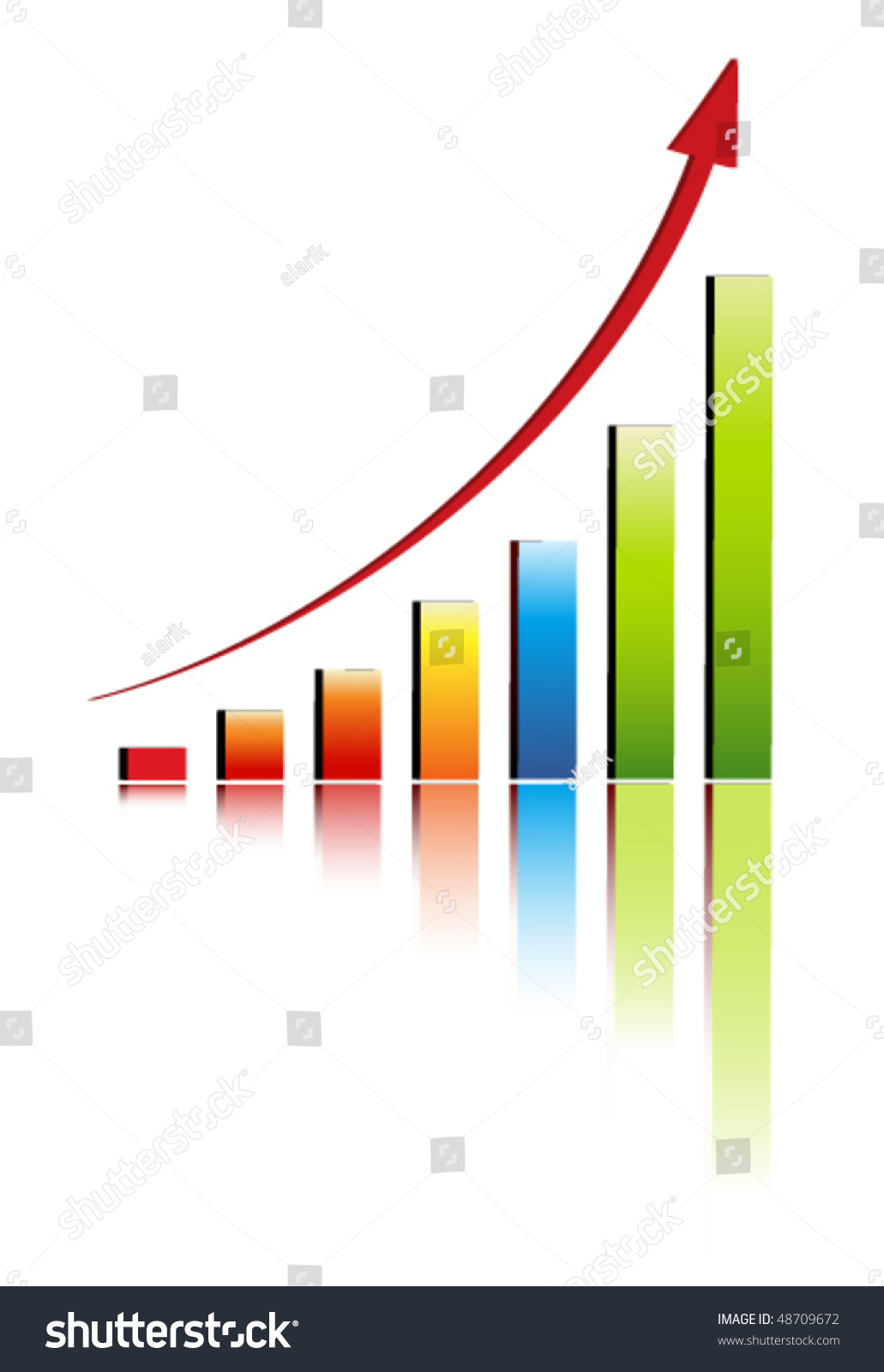 Increase Diagram Illustration: เวกเตอร์สต็อก (ปลอดค่าลิขสิทธิ์ ...