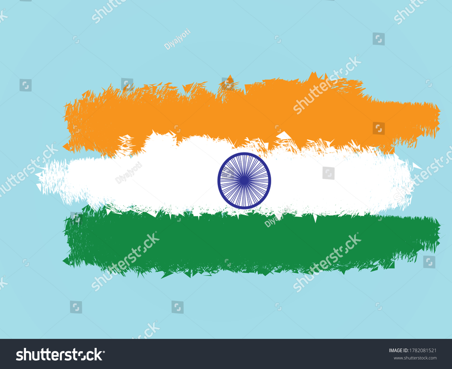 Indian Flag Isolated Light Background: เวกเตอร์สต็อก (ปลอดค่าลิขสิทธิ์ ...