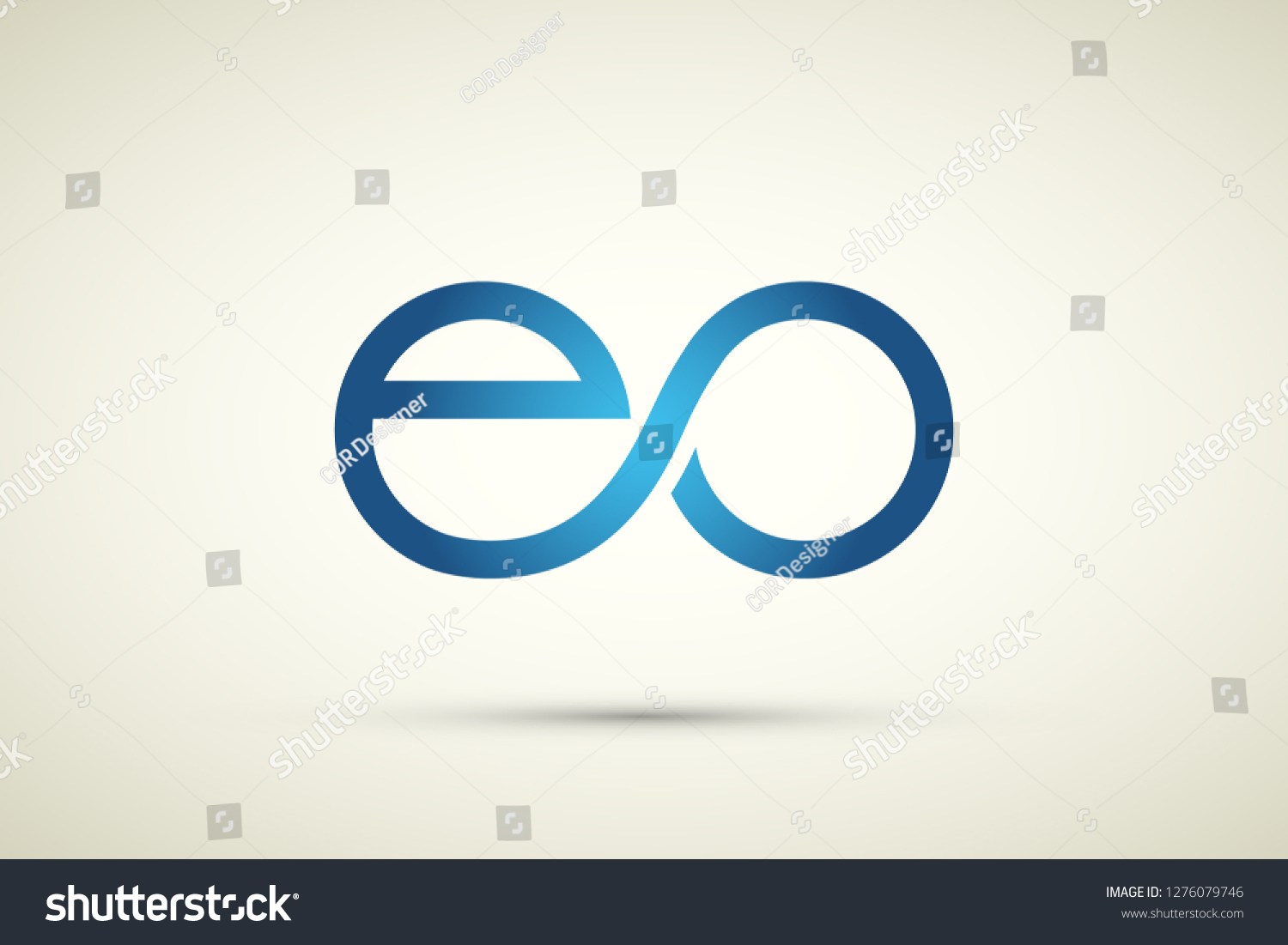 Initial Letter Eo Oe Linked Round Stock Vector (Royalty Free) 1276079746 | Shutterstock