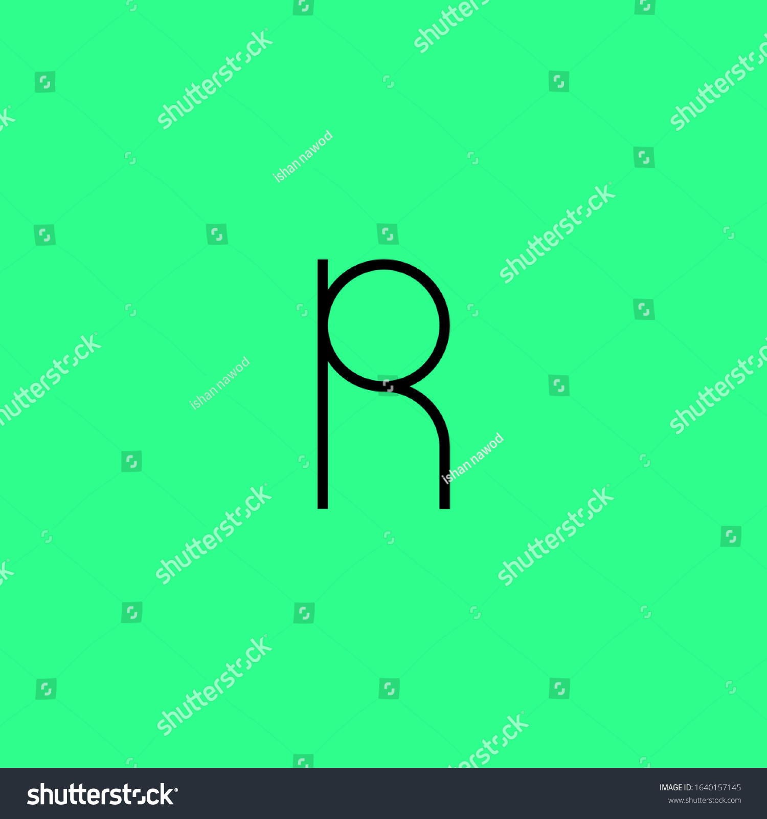 Initial Letter R Logo Templates Stock Vector (Royalty Free) 1640157145 ...