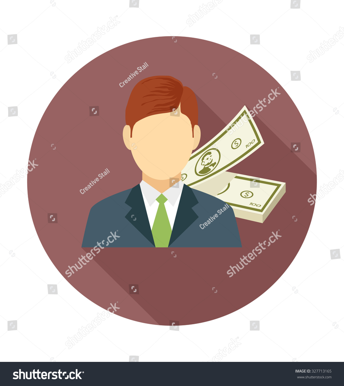 Investor Colored Vector Illustration Stock Vector (Royalty Free ...