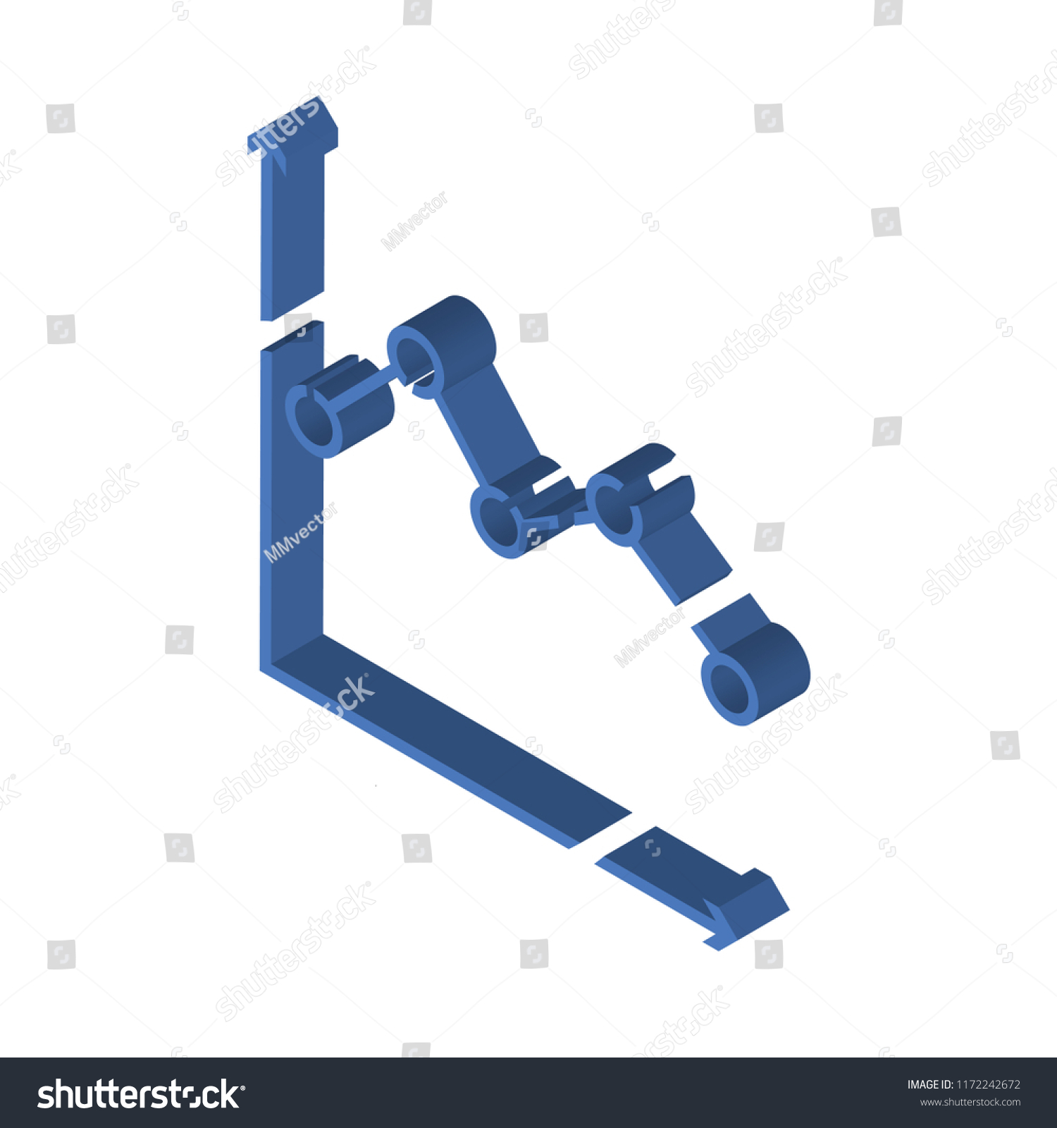 Isometric Left Top View 3d Icon Stock Vector (Royalty Free) 1172242672 ...