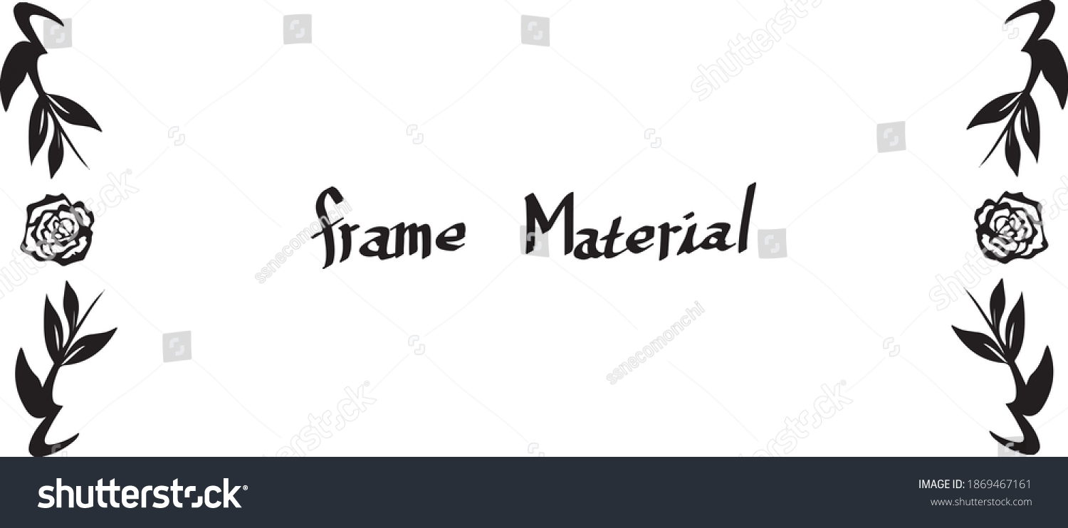 Simple Frame Illustration Material Stock Vector (Royalty Free) 1869467161