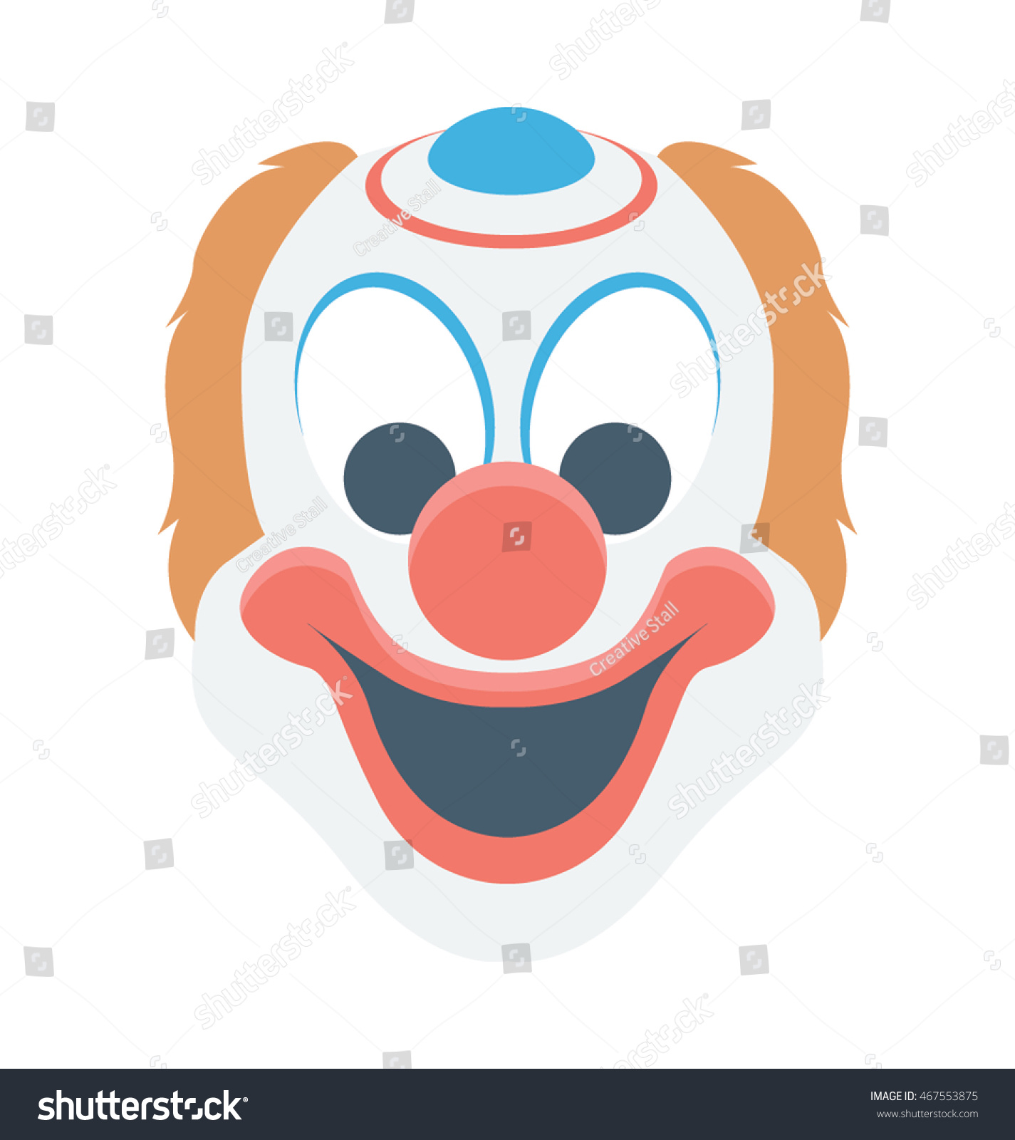 Joker Face Vector Icon Stock Vector (Royalty Free) 467553875 | Shutterstock