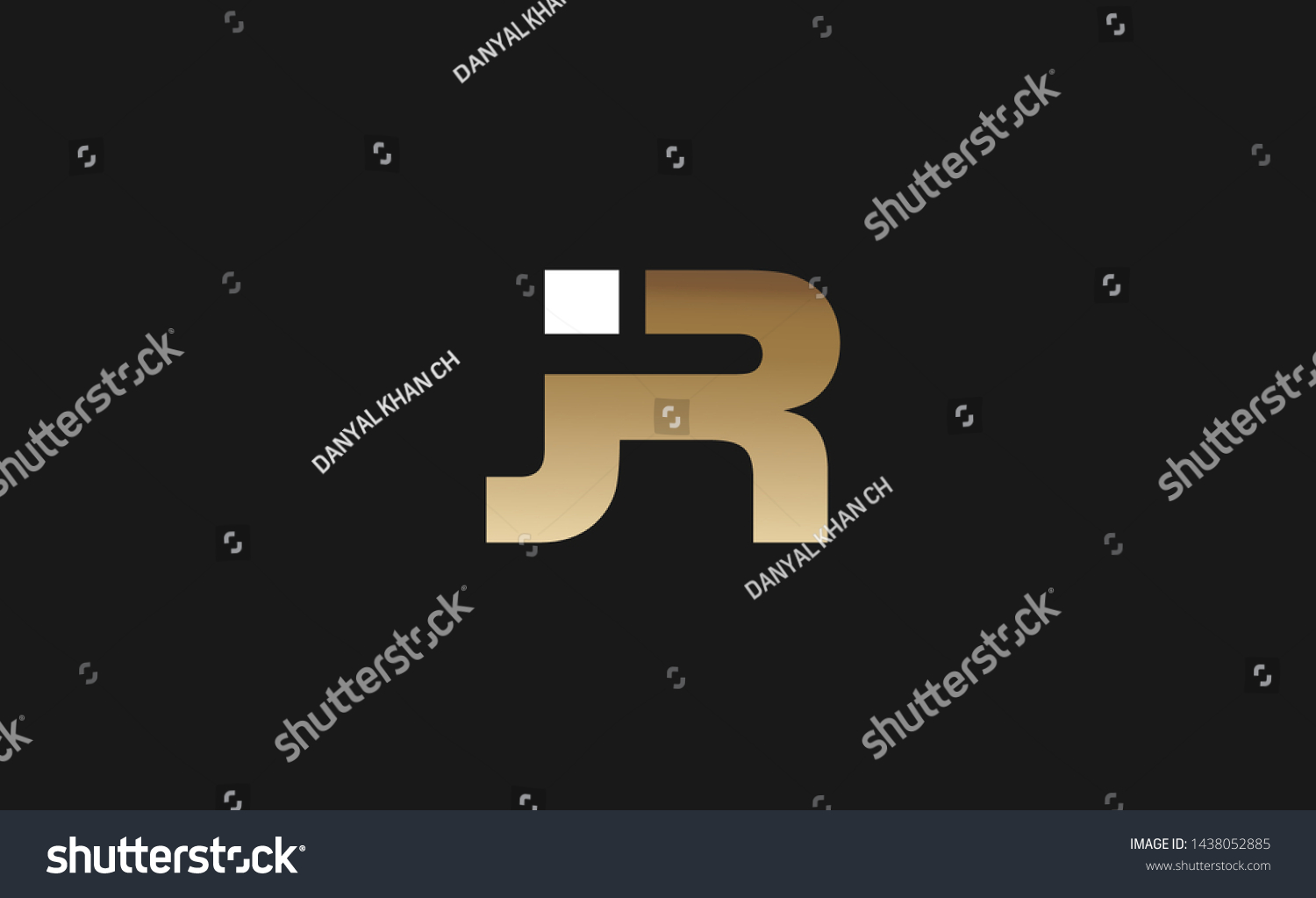 Jr Letter Logo Design Template Vector Stock Vector (Royalty Free ...