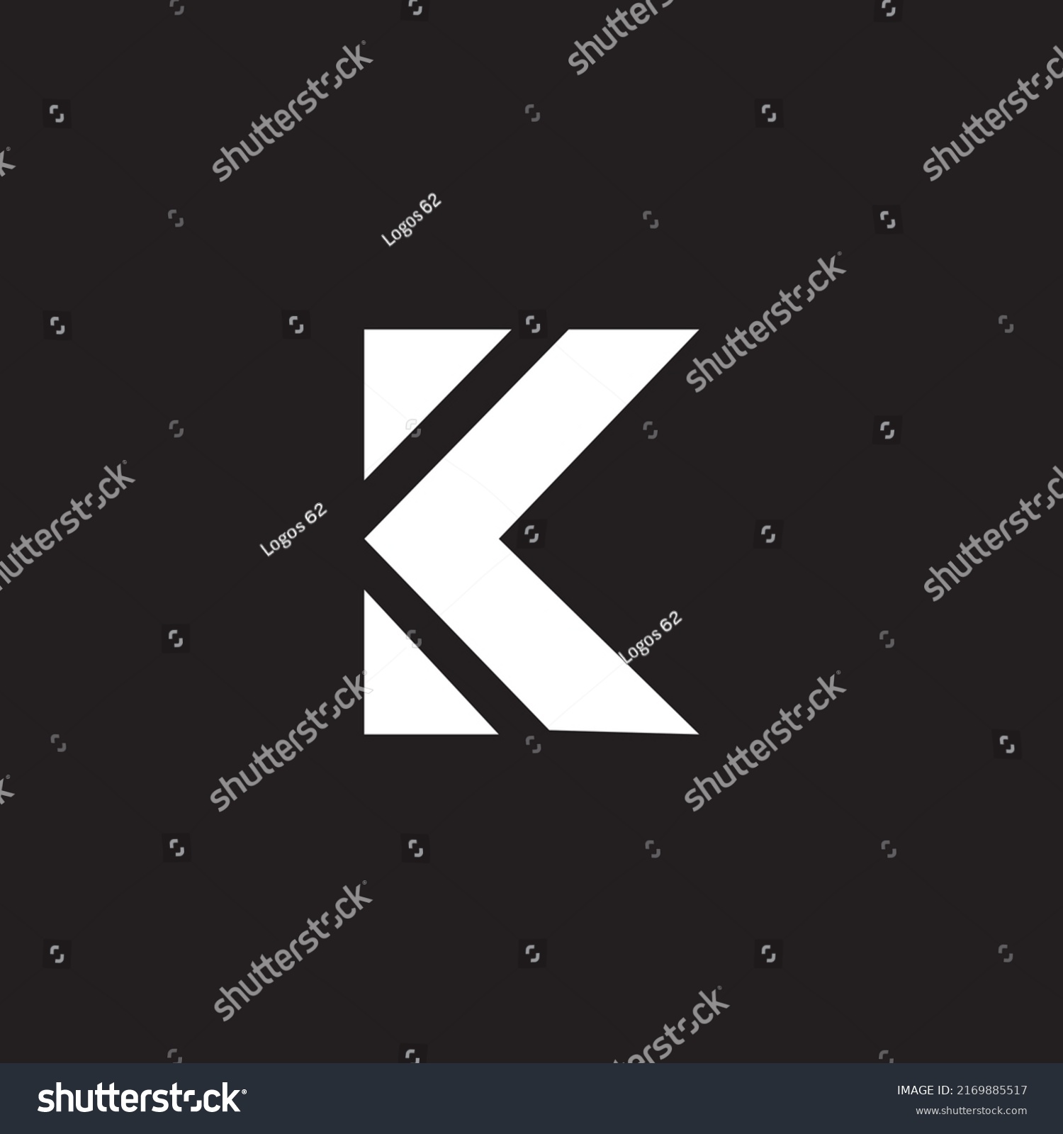 K Letter Icon Free Vector Stock Vector (Royalty Free) 2169885517 ...