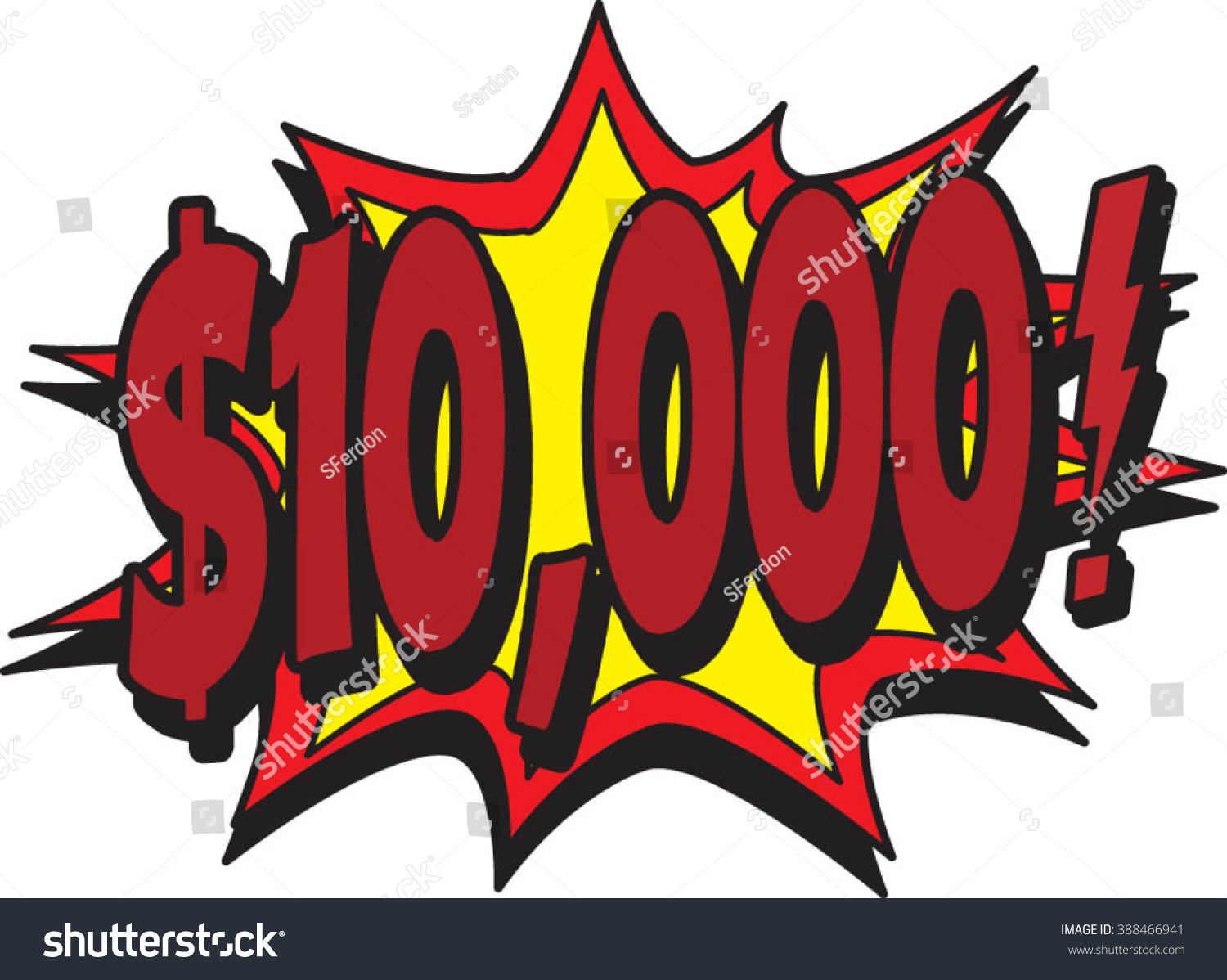 10k Money Stock Vector (Royalty Free) 388466941 | Shutterstock