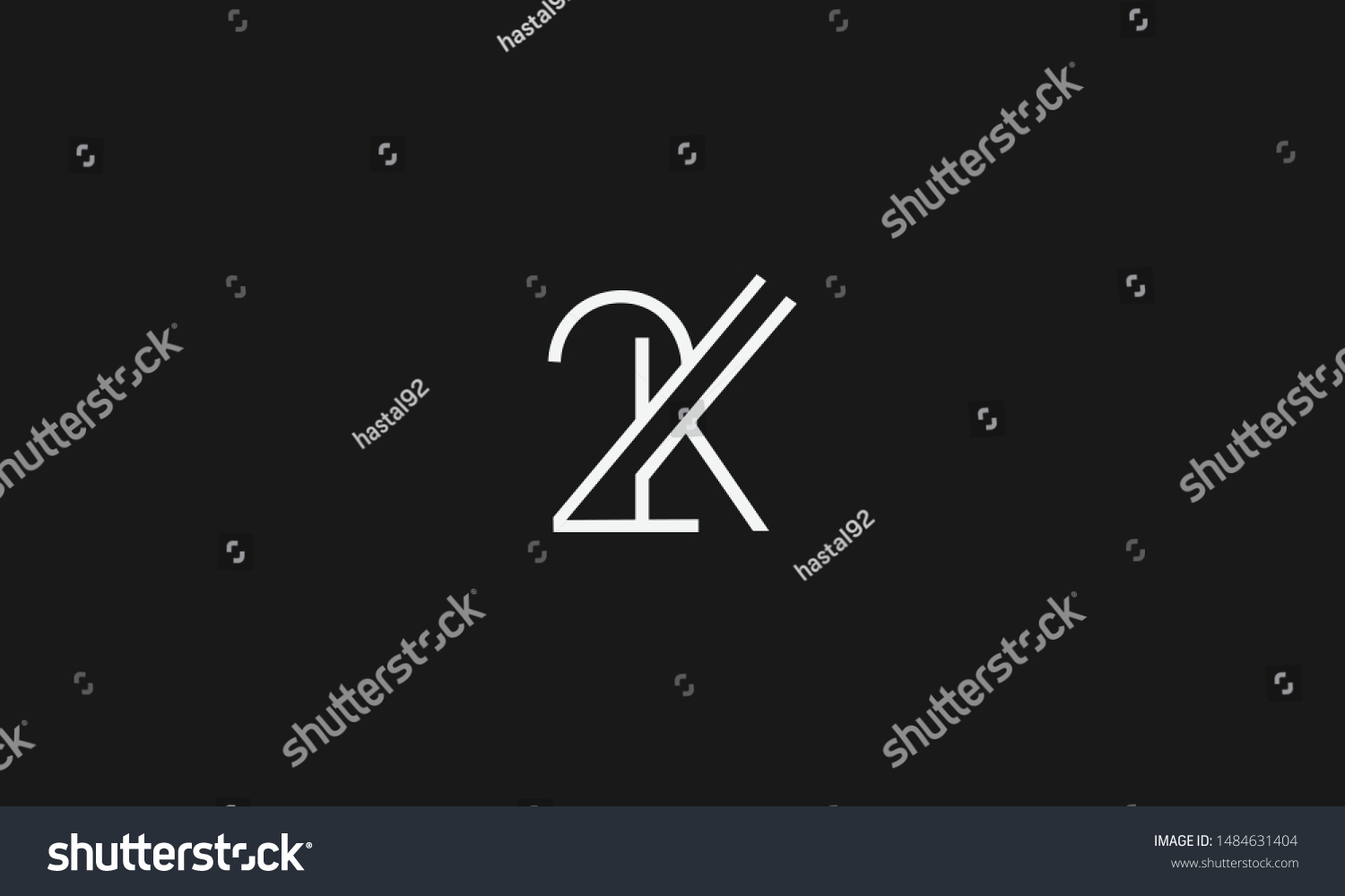 2k K2 Letter Logo Initials Vector Stock Vector (Royalty Free ...