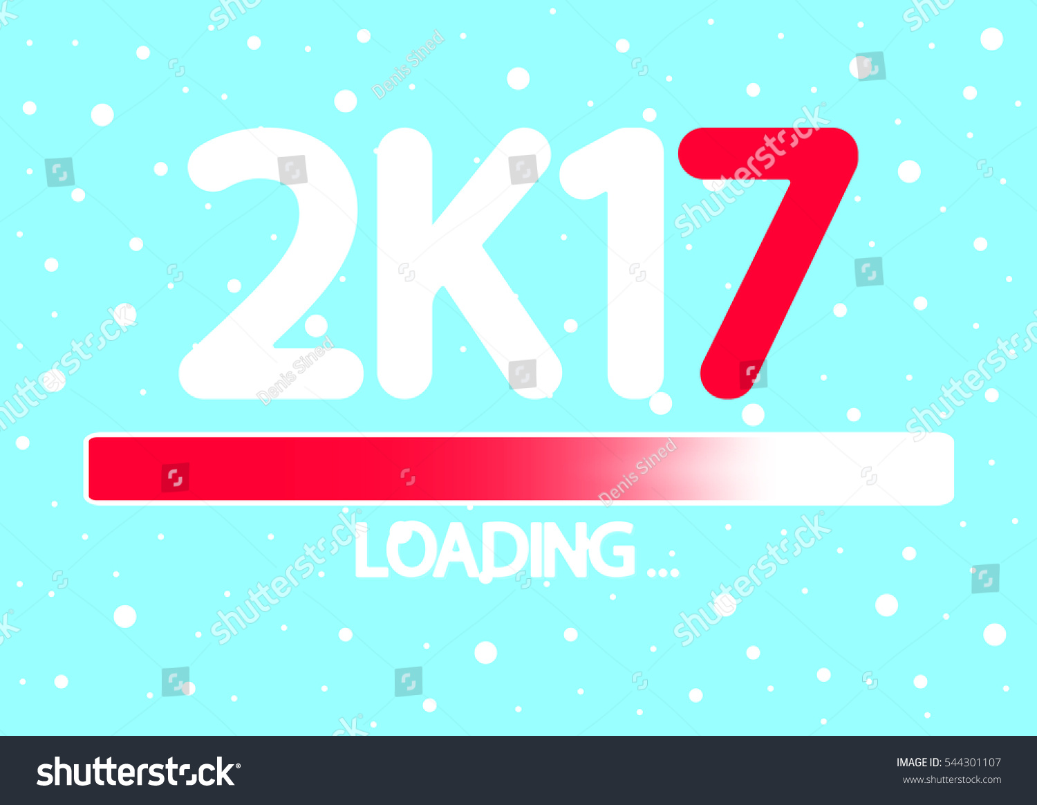 2k17 Progress Loading Bar Banner Design Stock Vector (Royalty Free ...