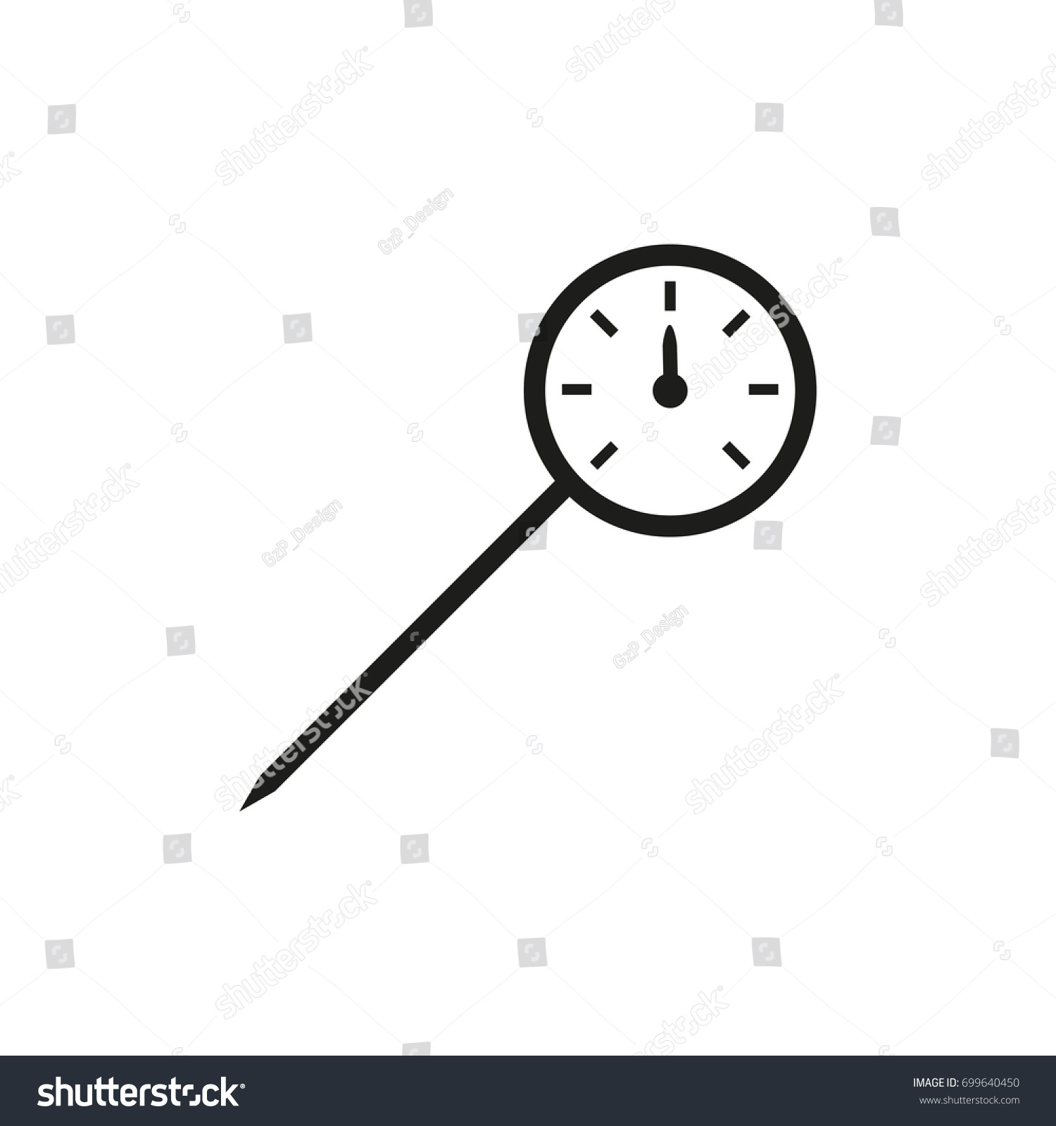 Kitchen Thermometer Icon Vector Illustration Stock Vector (Royalty Free ...