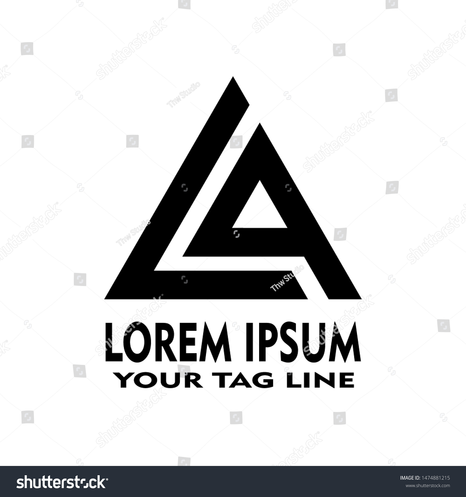 La Logo Icon Design Vector Format: vector de stock (libre de regalías ...