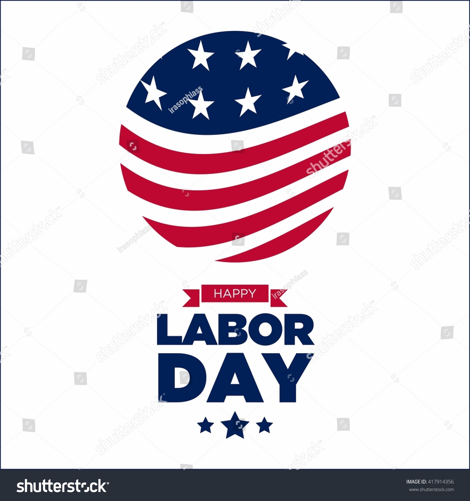 Labor Day Logo Template Stock Vector (Royalty Free) 417914356 ...