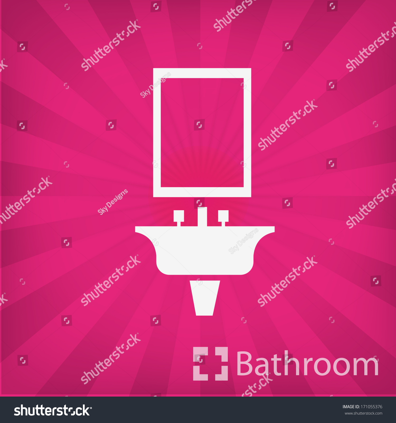 Lavabo Icon Bathroom Stock Vector (Royalty Free) 171055376 | Shutterstock