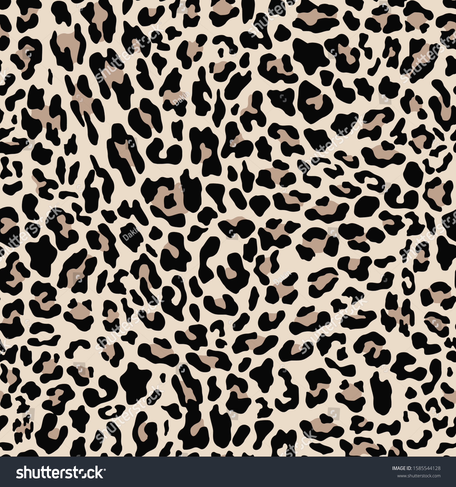Leopard Seamless Vector Patterns Repeating Texture Stock Vector ...
