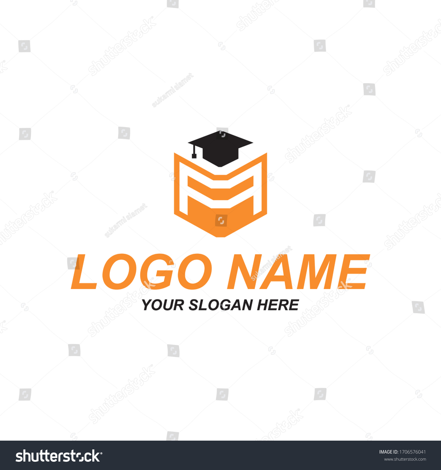 Letter Education Logo Design Vector Stock Vector (Royalty Free) 1706576041