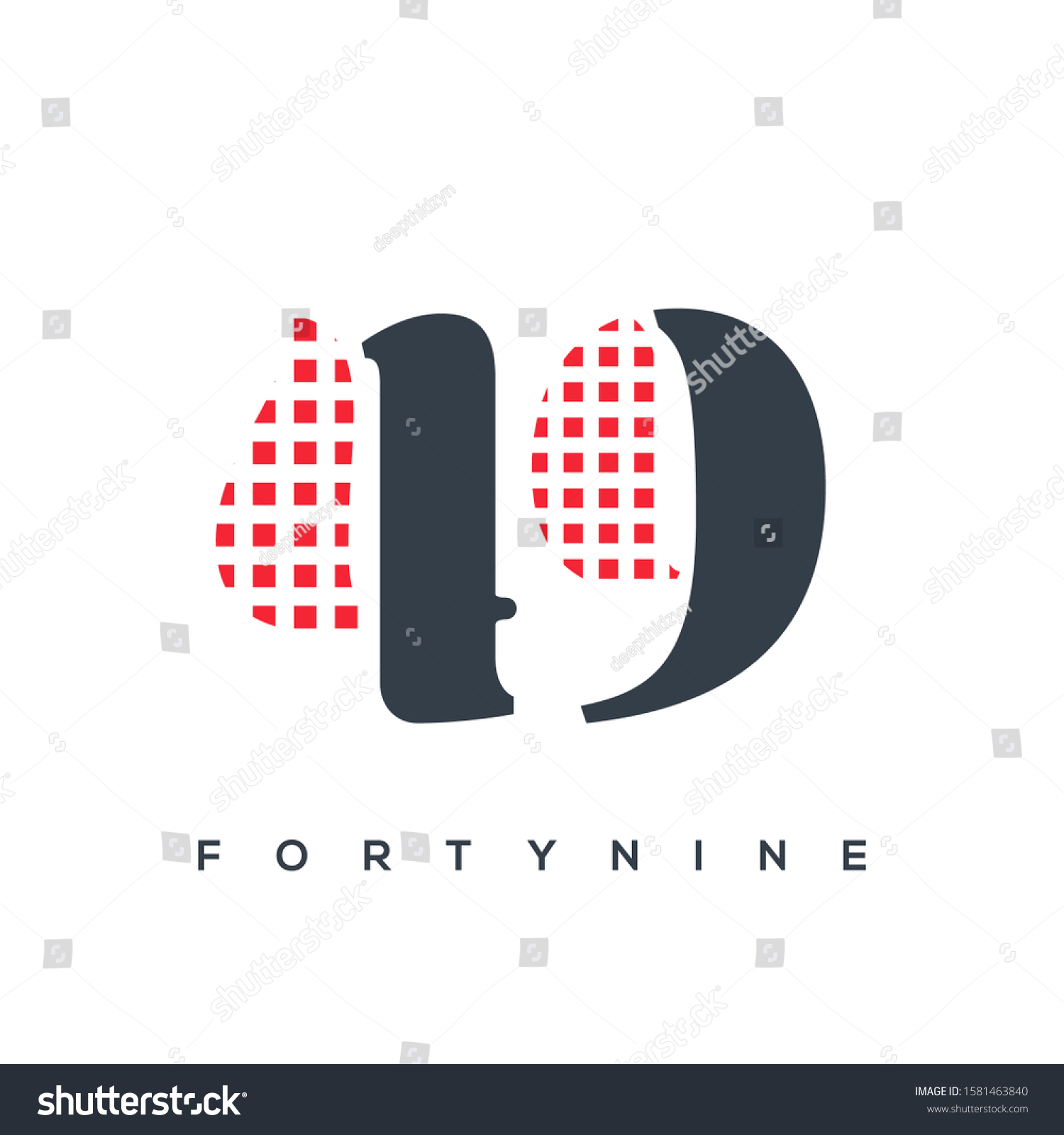 49 Letter Check Design Logo Vector Stock Vector (Royalty Free ...
