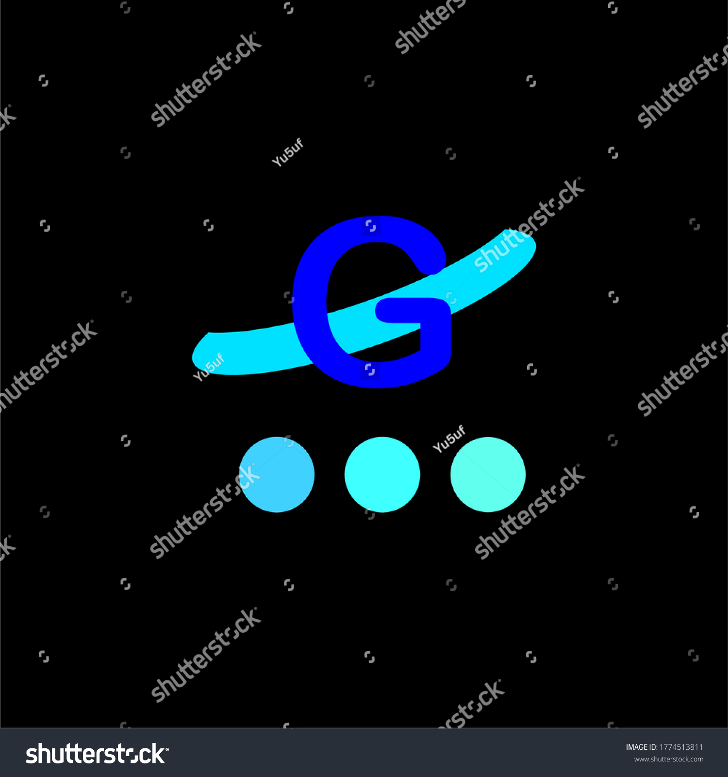 Letter G Simple Symbol Logo Vector Stock Vector (Royalty Free ...