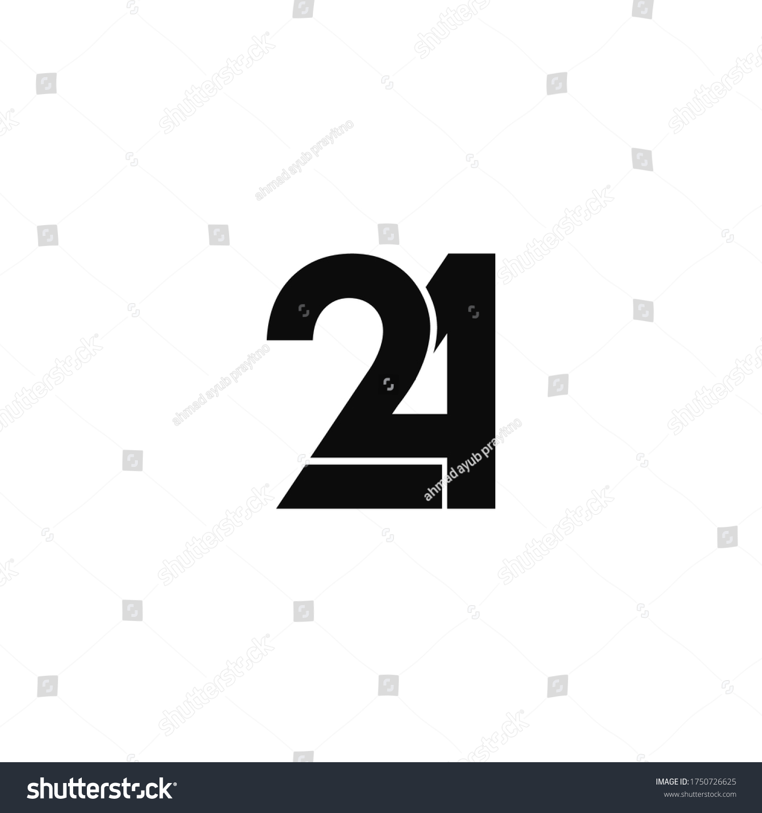 24 Letter Original Monogram Logo Design Stock Vector (Royalty Free ...