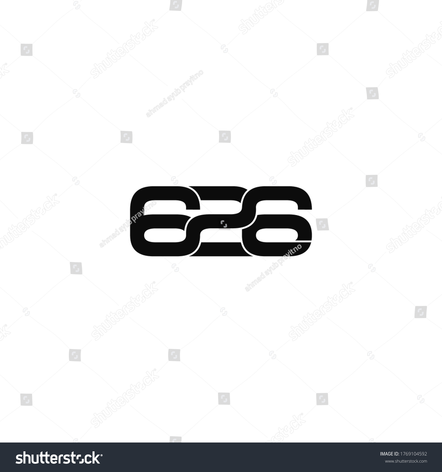 626 문자 원본 모노그램 로고 디자인 스톡 벡터(로열티 프리) 1769104592 | Shutterstock