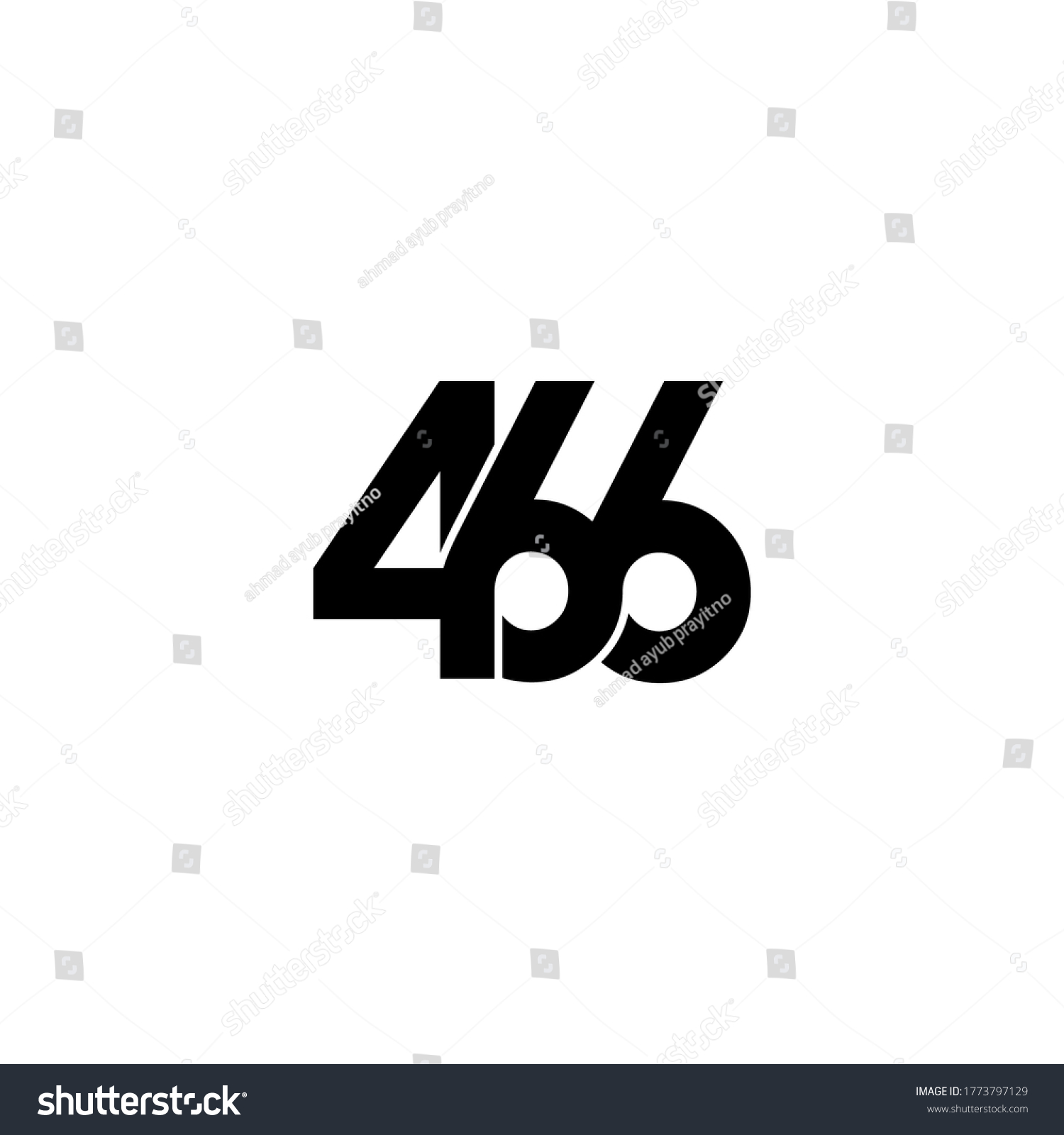 466 Letter Original Monogram Logo Design: Vector có sẵn (miễn phí bản ...