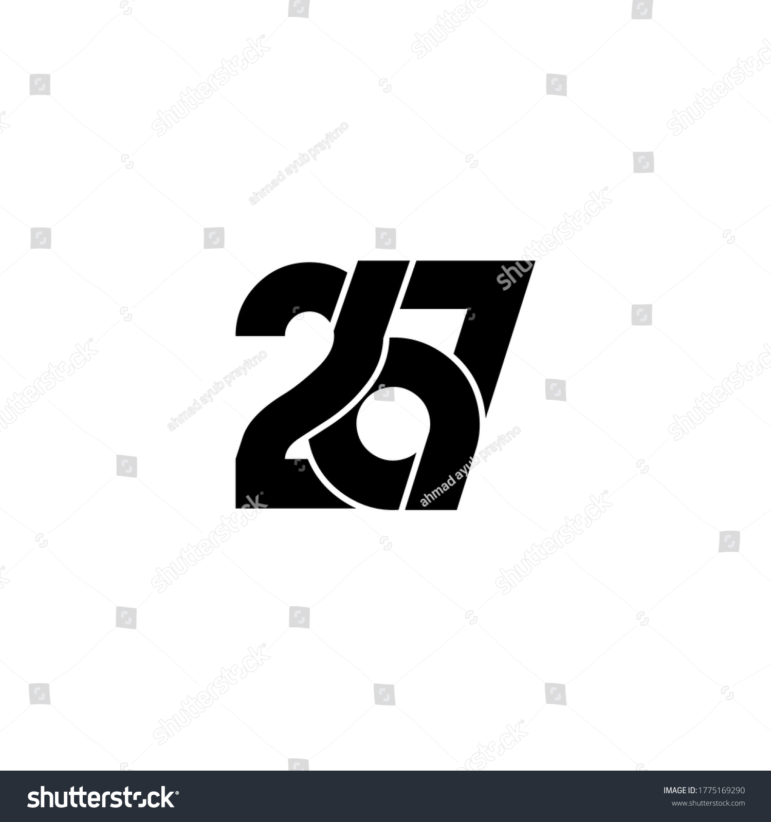 267 문자 원본 모노그램 로고 디자인 스톡 벡터(로열티 프리) 1775169290 | Shutterstock