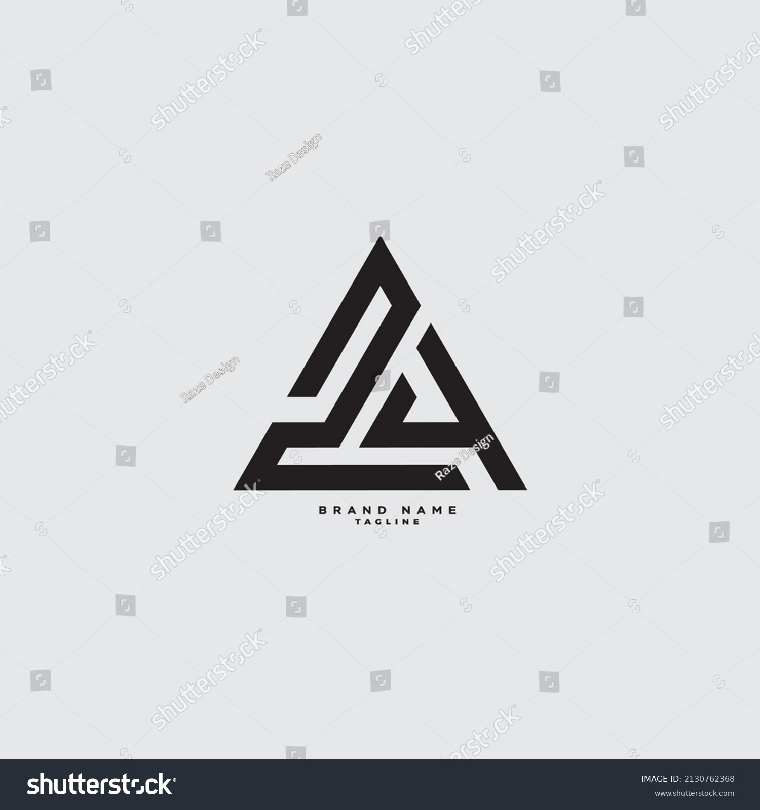 24 Letter Original Monogram Logo Design Stock Vector (Royalty Free ...