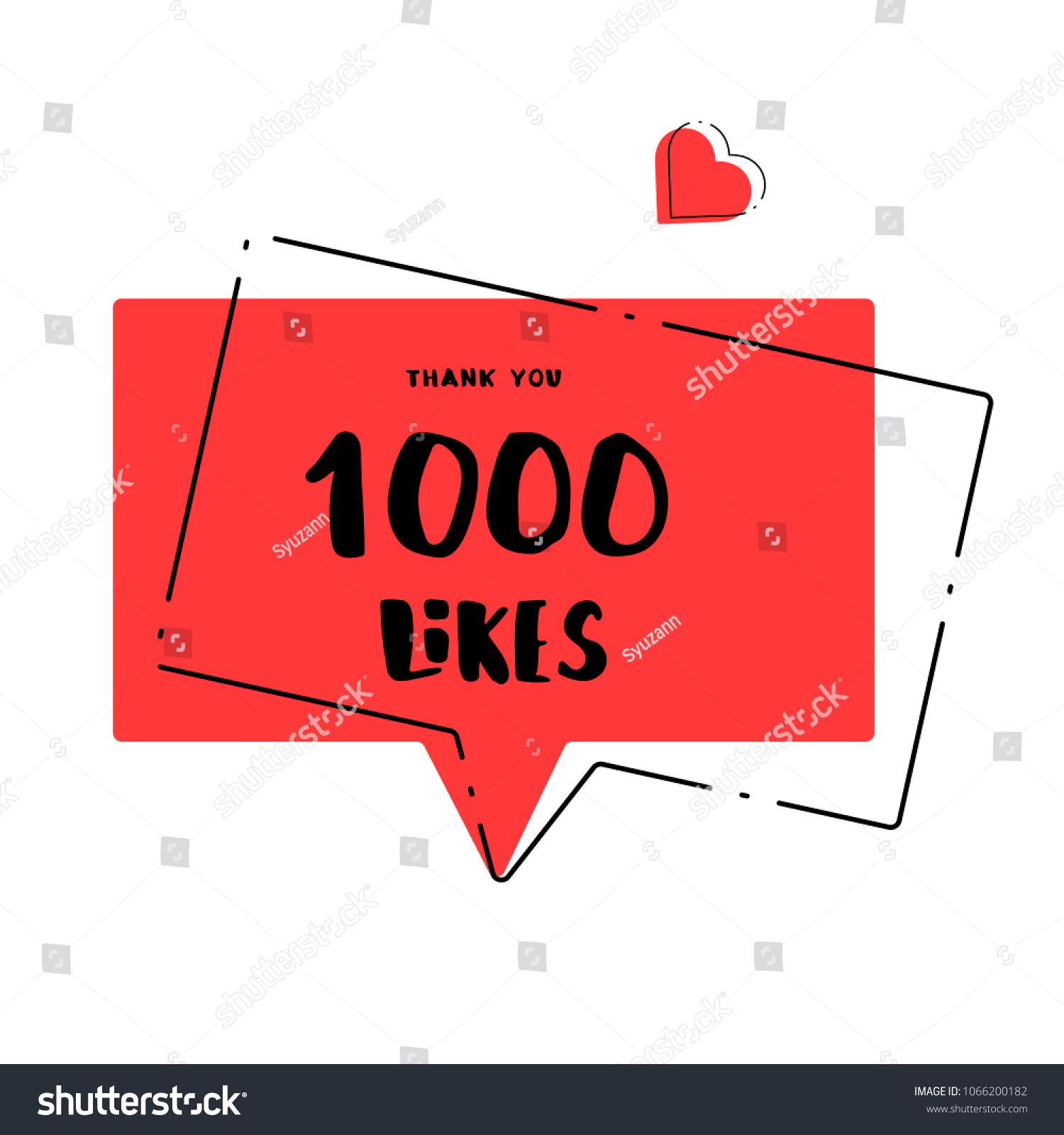 1000 Likes Thank You Card Template Stock Vector (Royalty Free ... 1000 Likes Thank You Card Template Stock Vector (Royalty Free ...