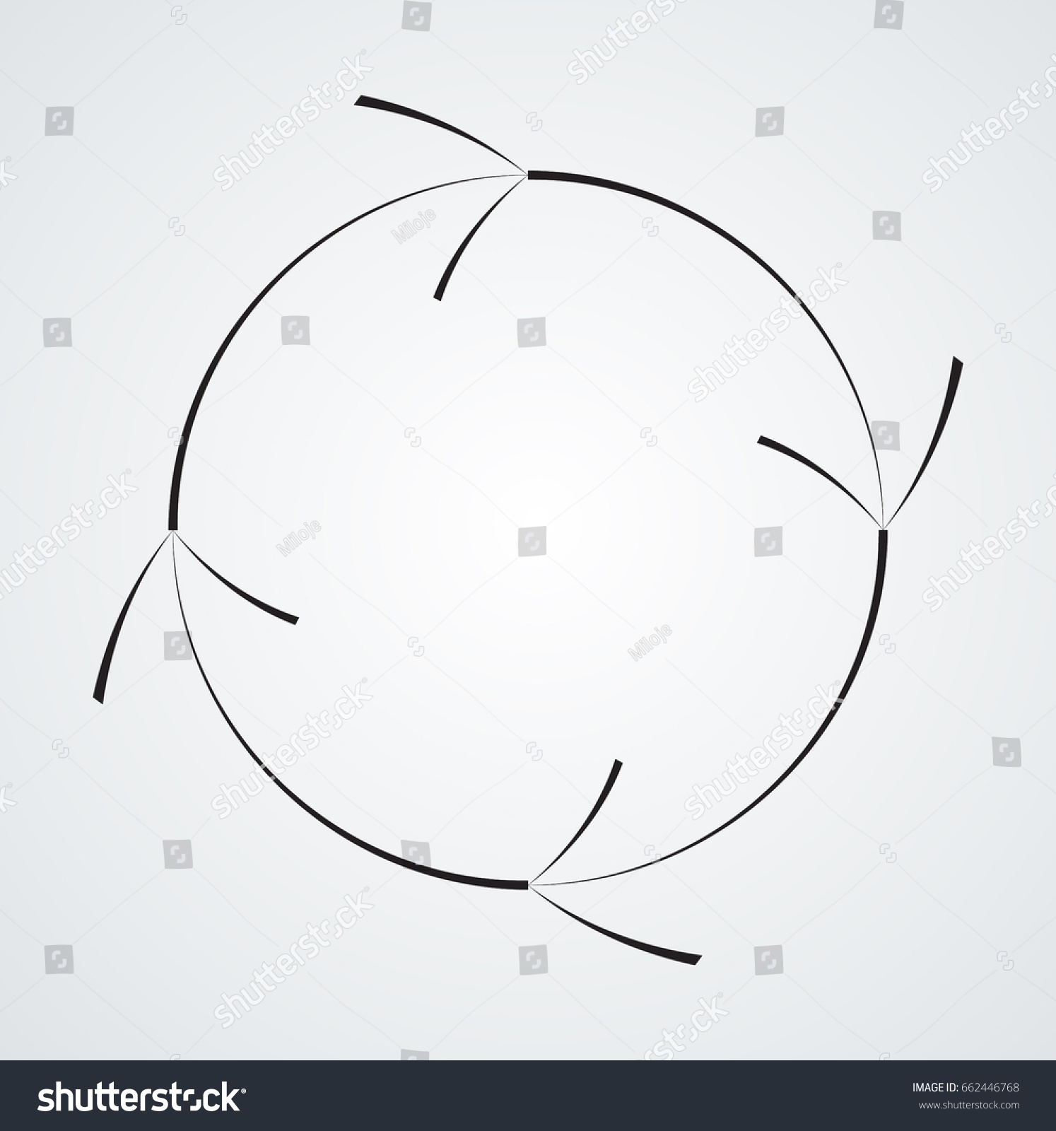 Lines Arrow Form Direction Vector Illustration: vector de stock (libre ...
