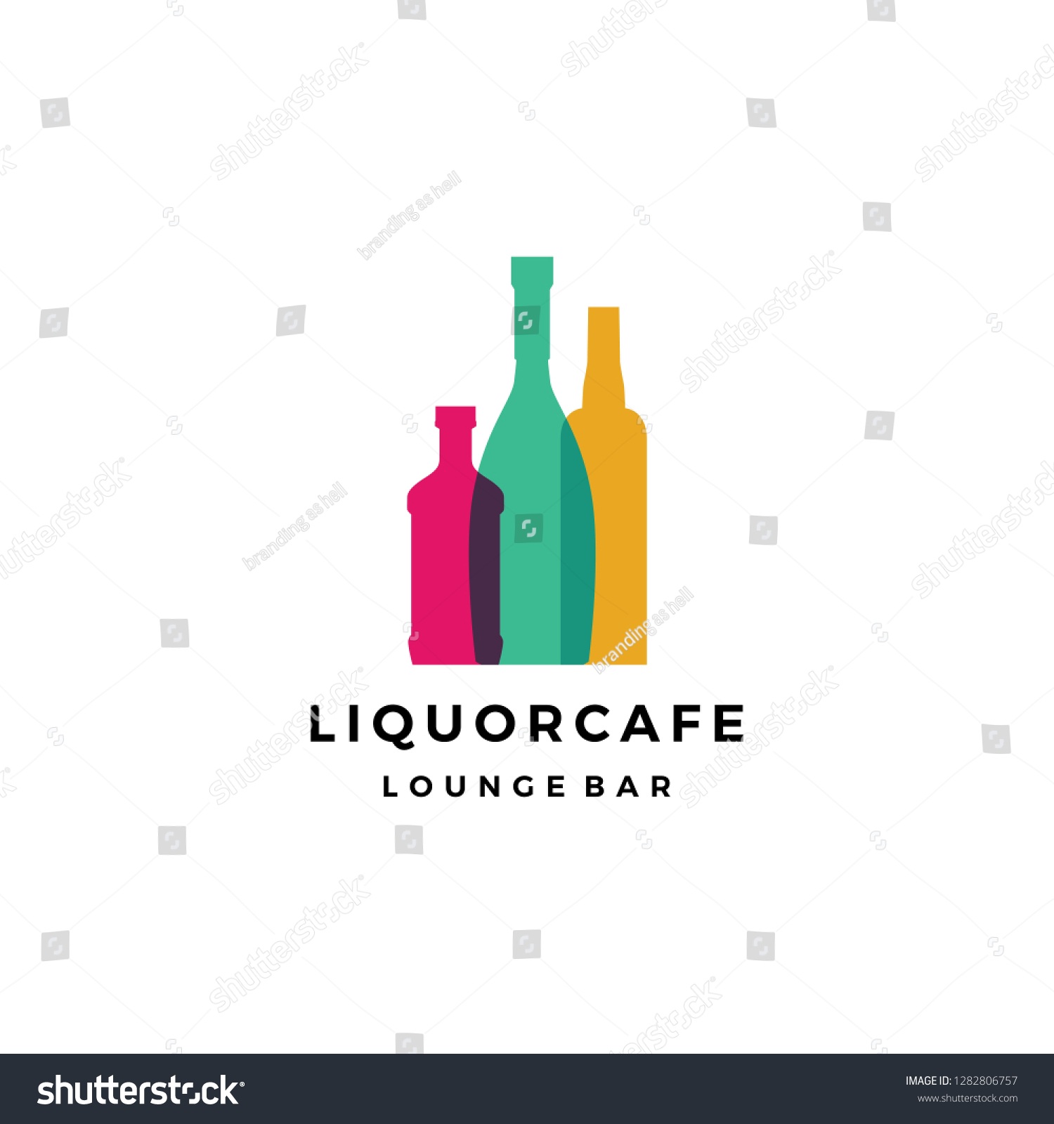 Liquor Store Logo Vector Stock Vector (Royalty Free) 1282806757