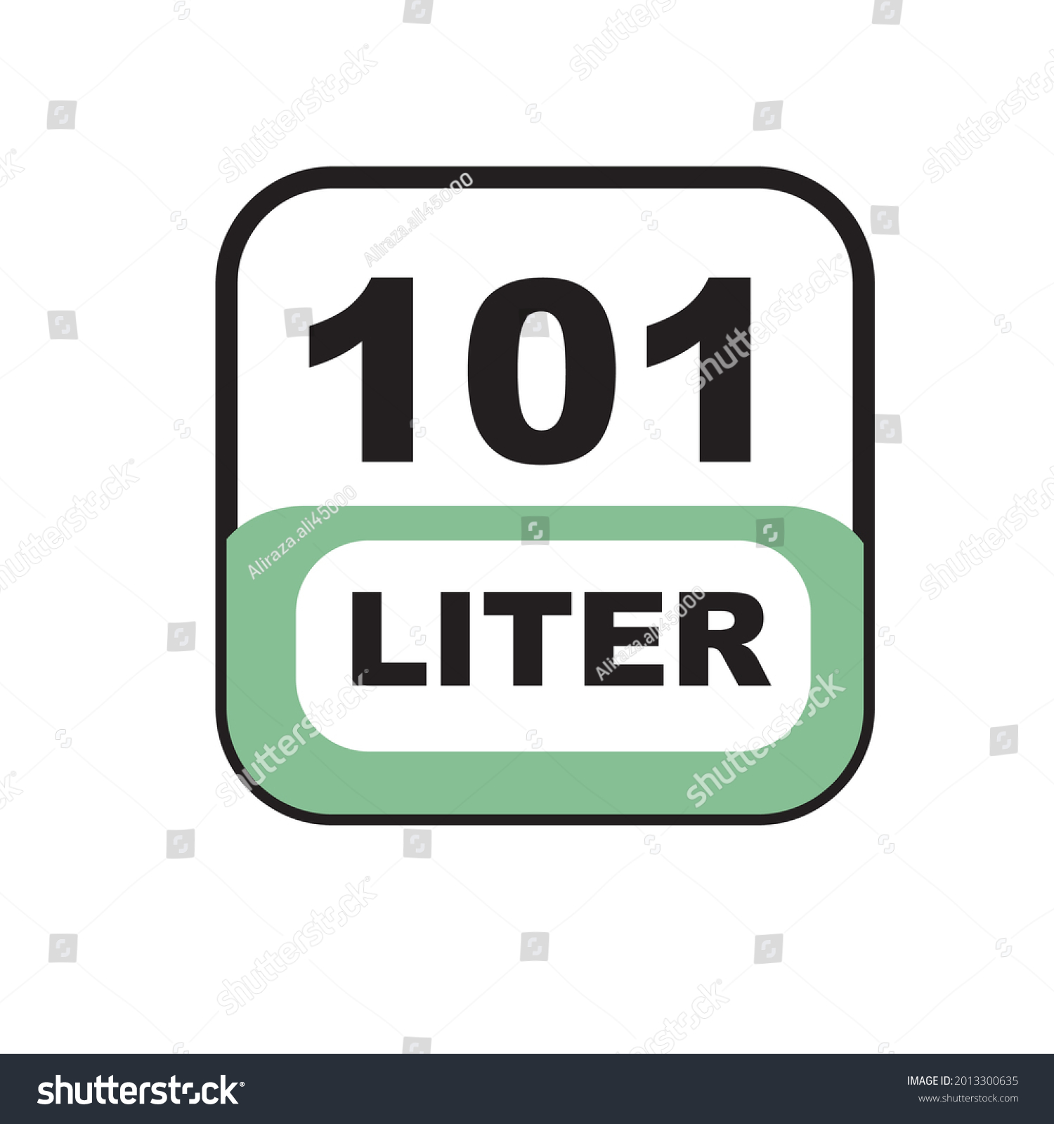 101 liter icon : 2 images, photos et images vectorielles de stock ...