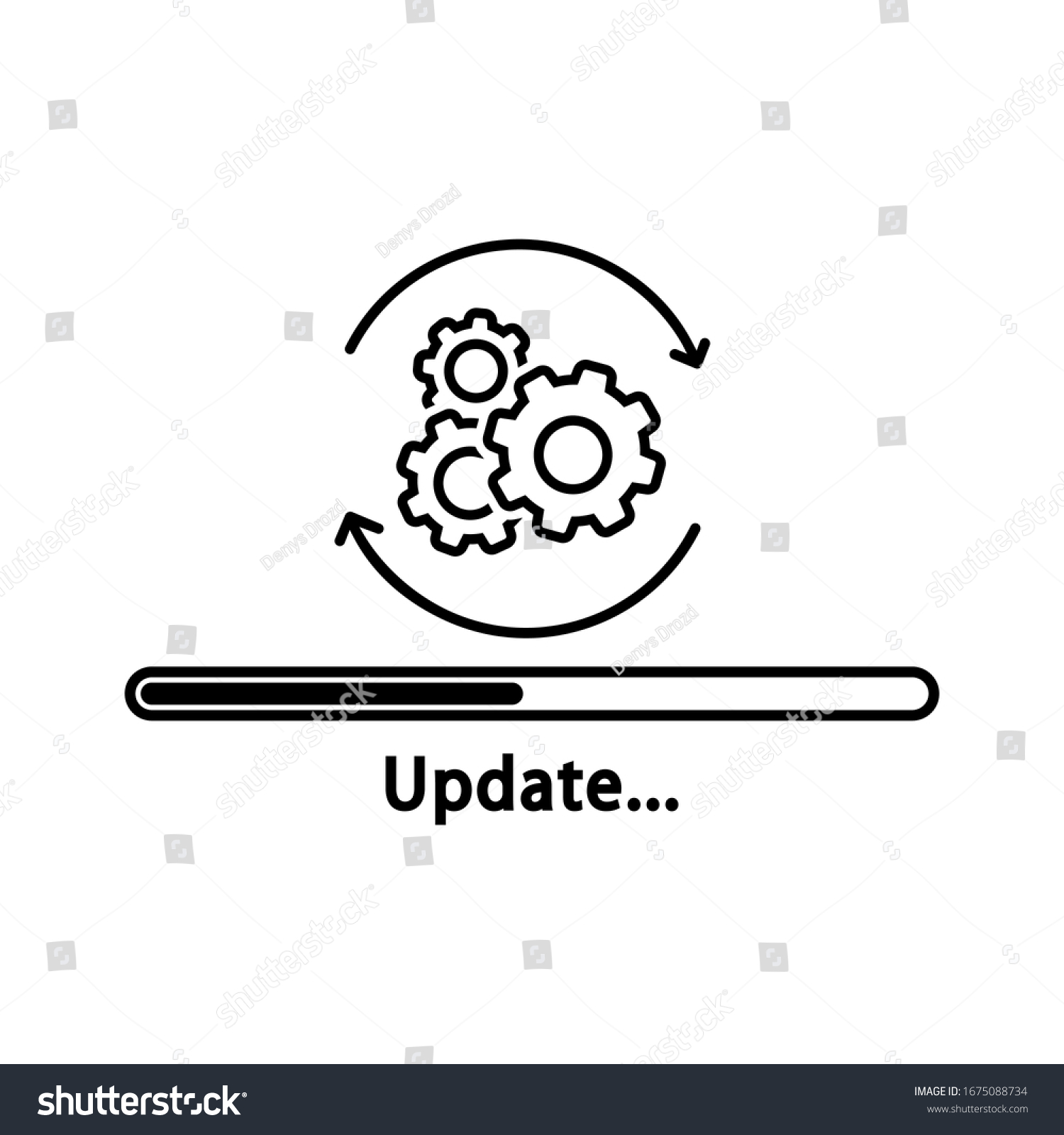 Loading Process Update System Icon Concept Stock Vector (Royalty Free ... Loading Process Update System Icon Concept Stock Vector (Royalty Free ...