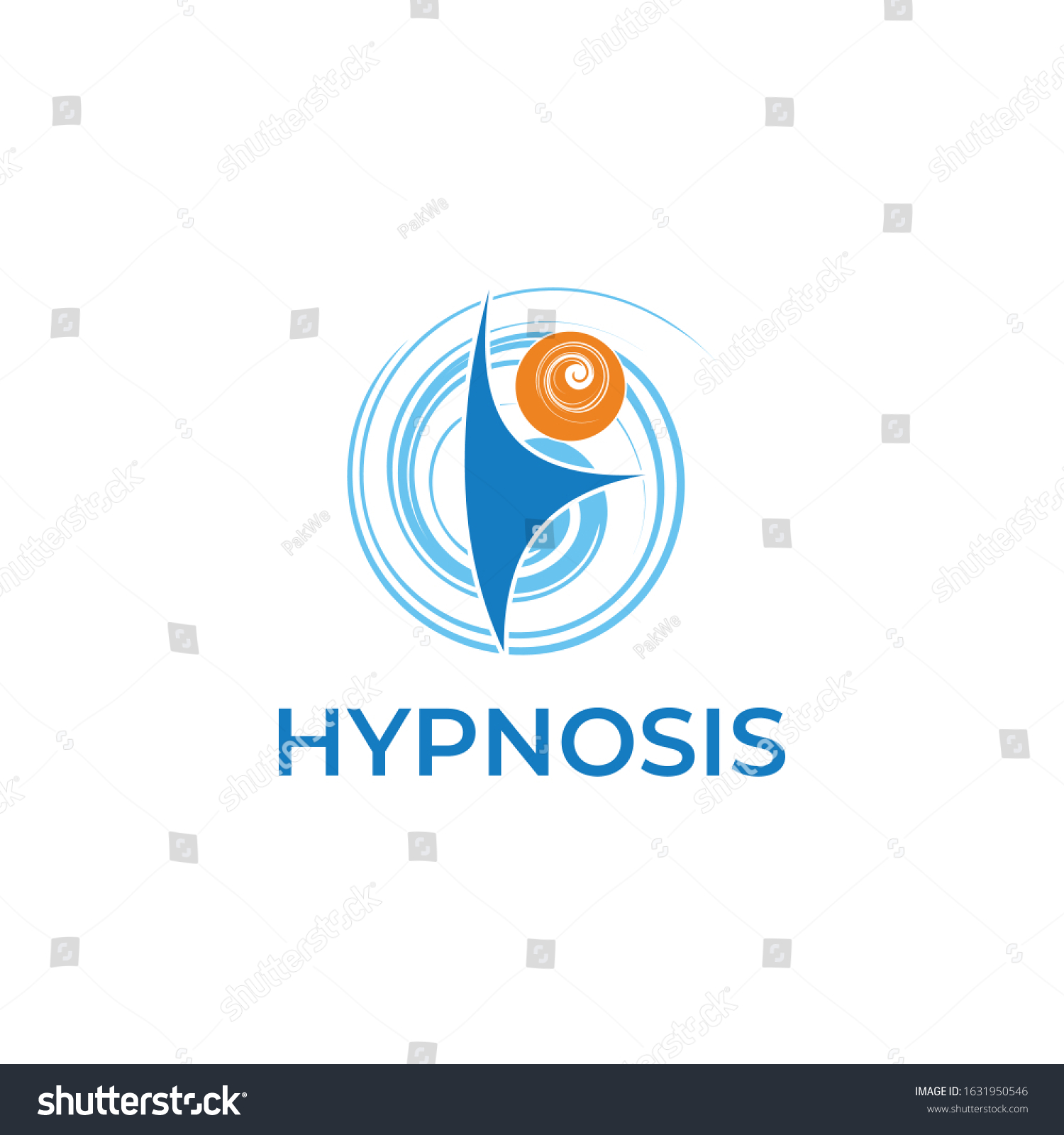 Logo Design Concept Hypnosis Stock Vector (Royalty Free) 1631950546 ...