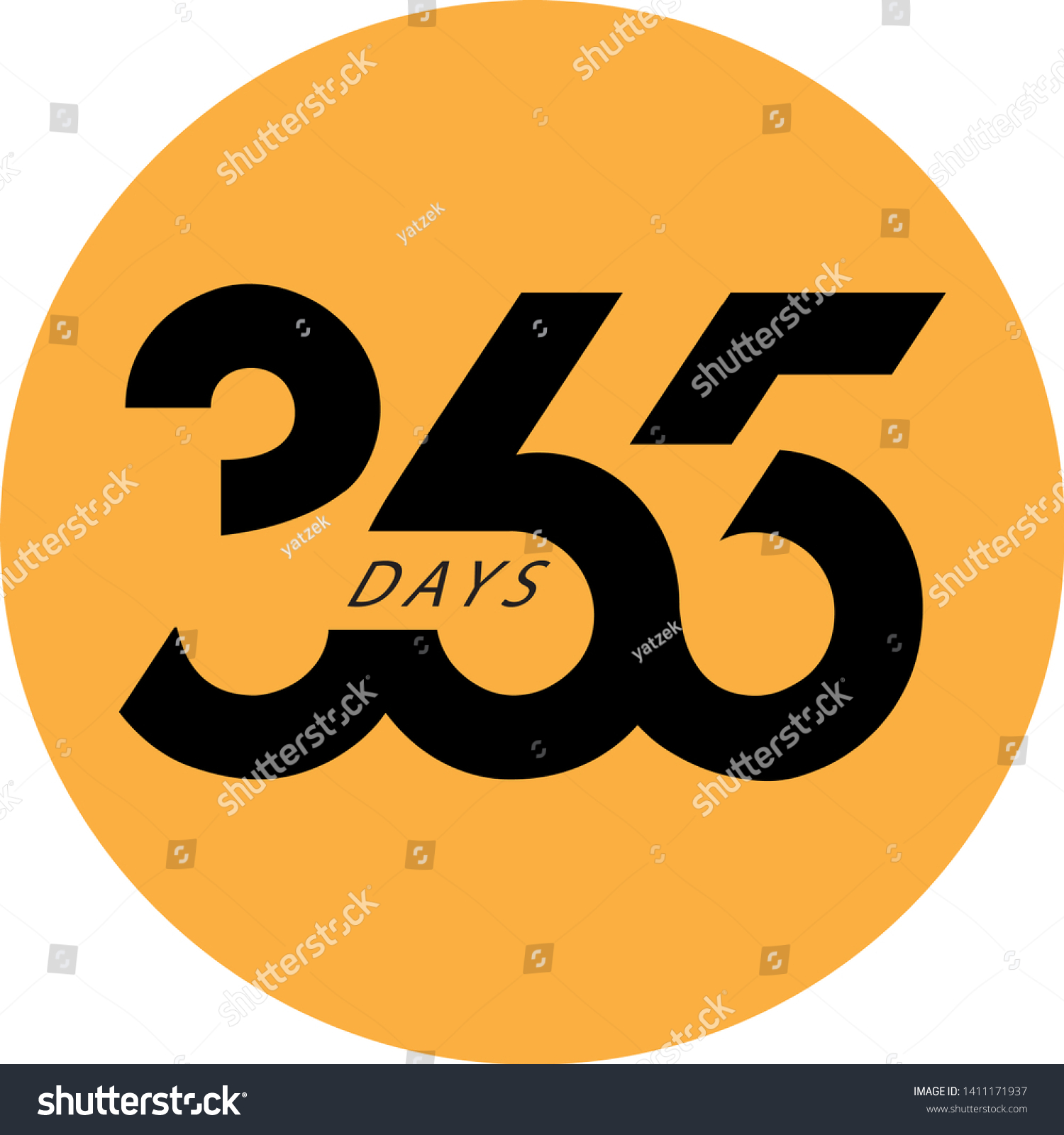 365 Logo Design Logotype Logo Stock Vector (Royalty Free) 1411171937 ...