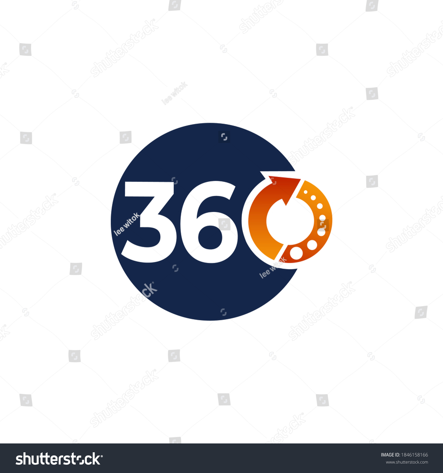 360 Logo Design Vector Inspiration Stock Vector (Royalty Free ...
