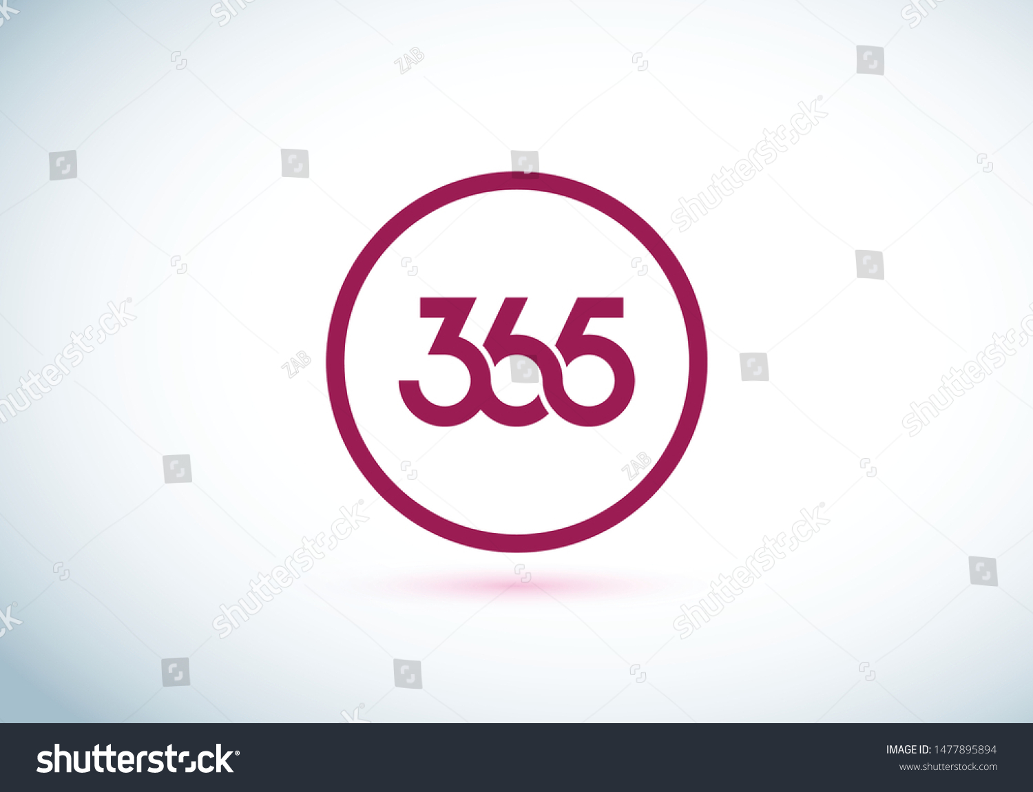 365 Logo Icon Vector Number 365 Stock Vector (Royalty Free) 1477895894