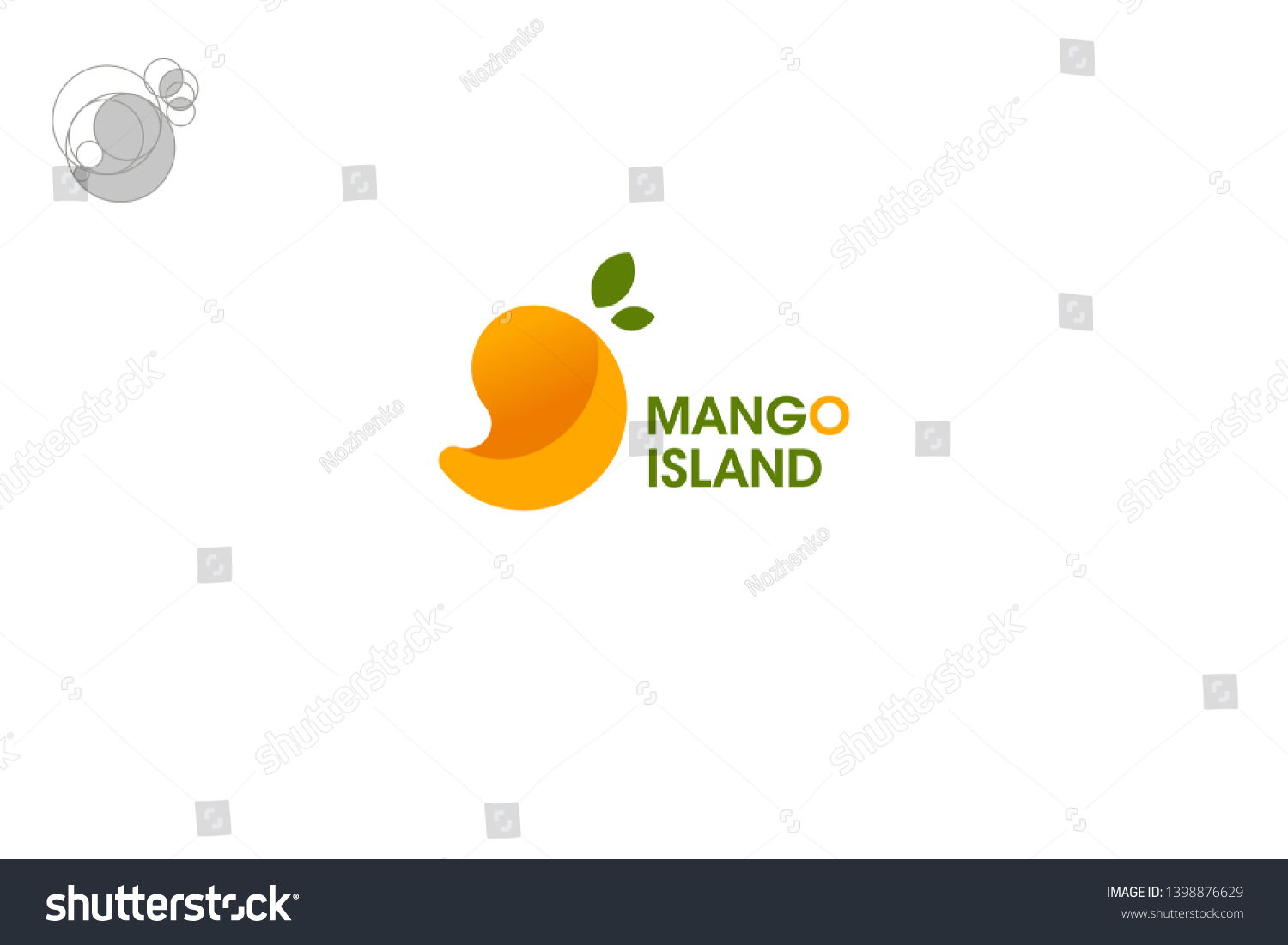 Logo Mango Built On Geometric Shapes Stock Vector (Royalty Free ...