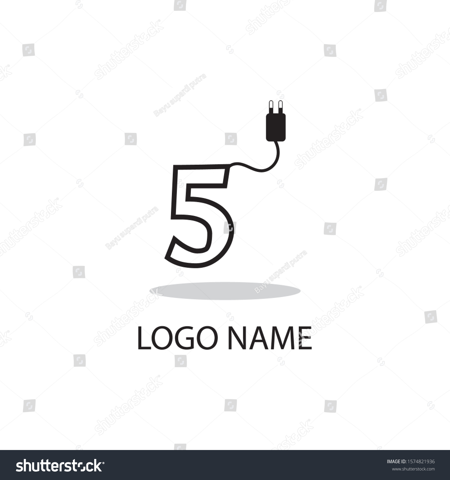 5 Logo Number Illustration Design Vector Stock Vector (Royalty Free ...