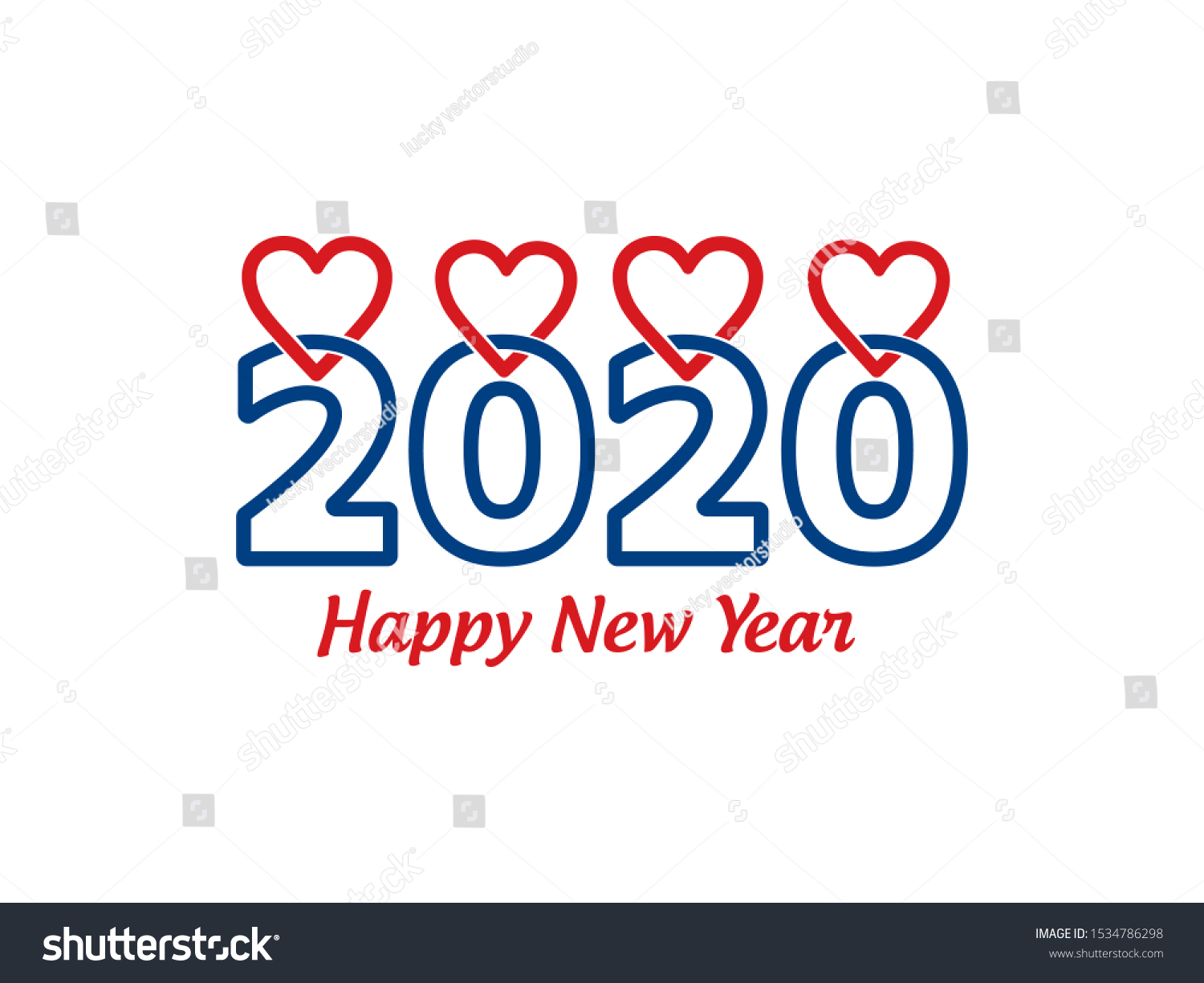 2020 Logo Text Design Template Stock Vector (Royalty Free) 1534786298